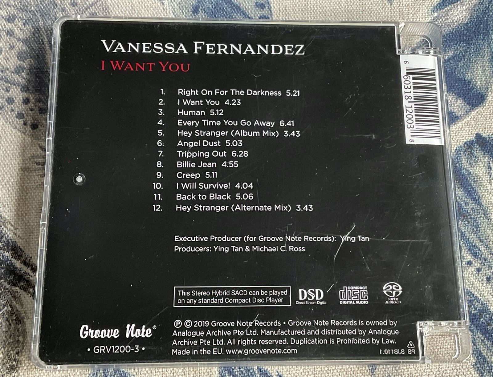 FS: Vanessa Fernandez "I Want You" Stereo Hybrid SACD from Groove Note |﻿ Vinyl, CD, and Blu-ray