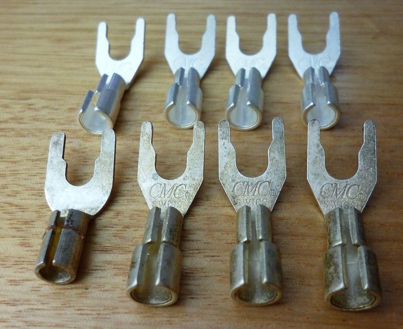 FS: CMC Silver plated Spade plugs - Hi-Fi and Cinema Cables ...