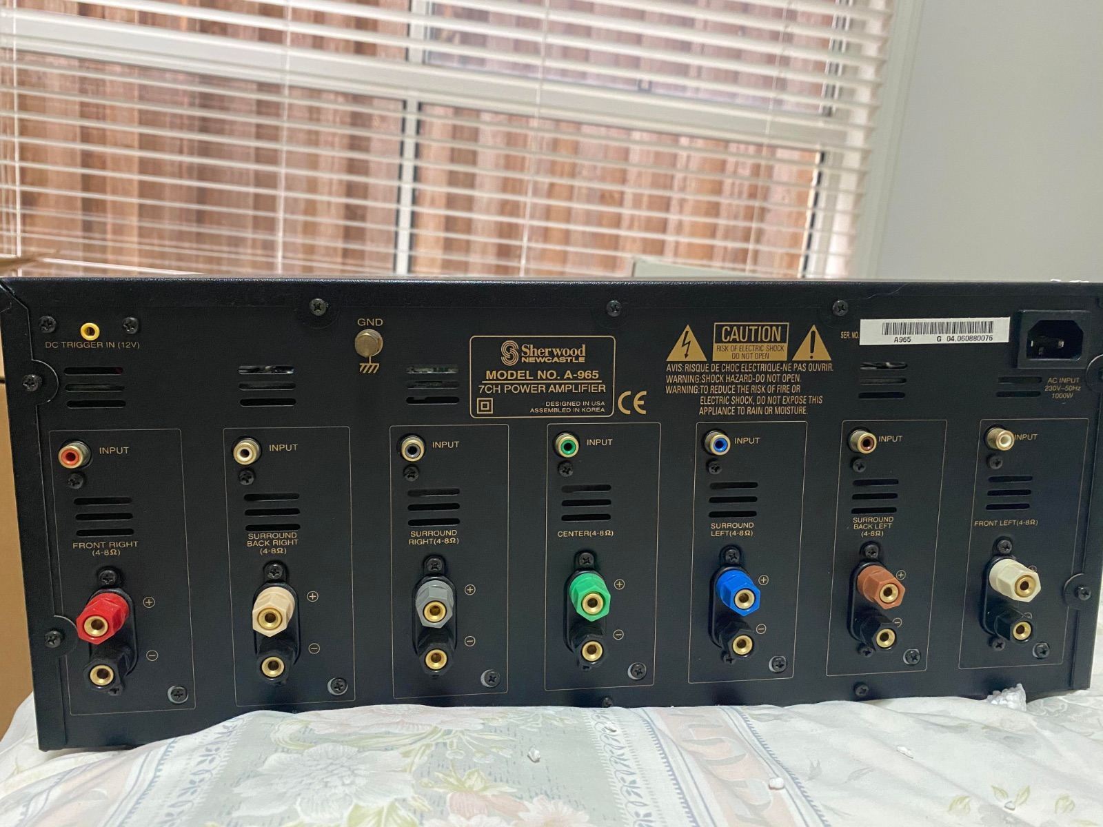 FS: Sherwood 7CH Power Amplifier A-965 - Stereo, Home Cinema ...