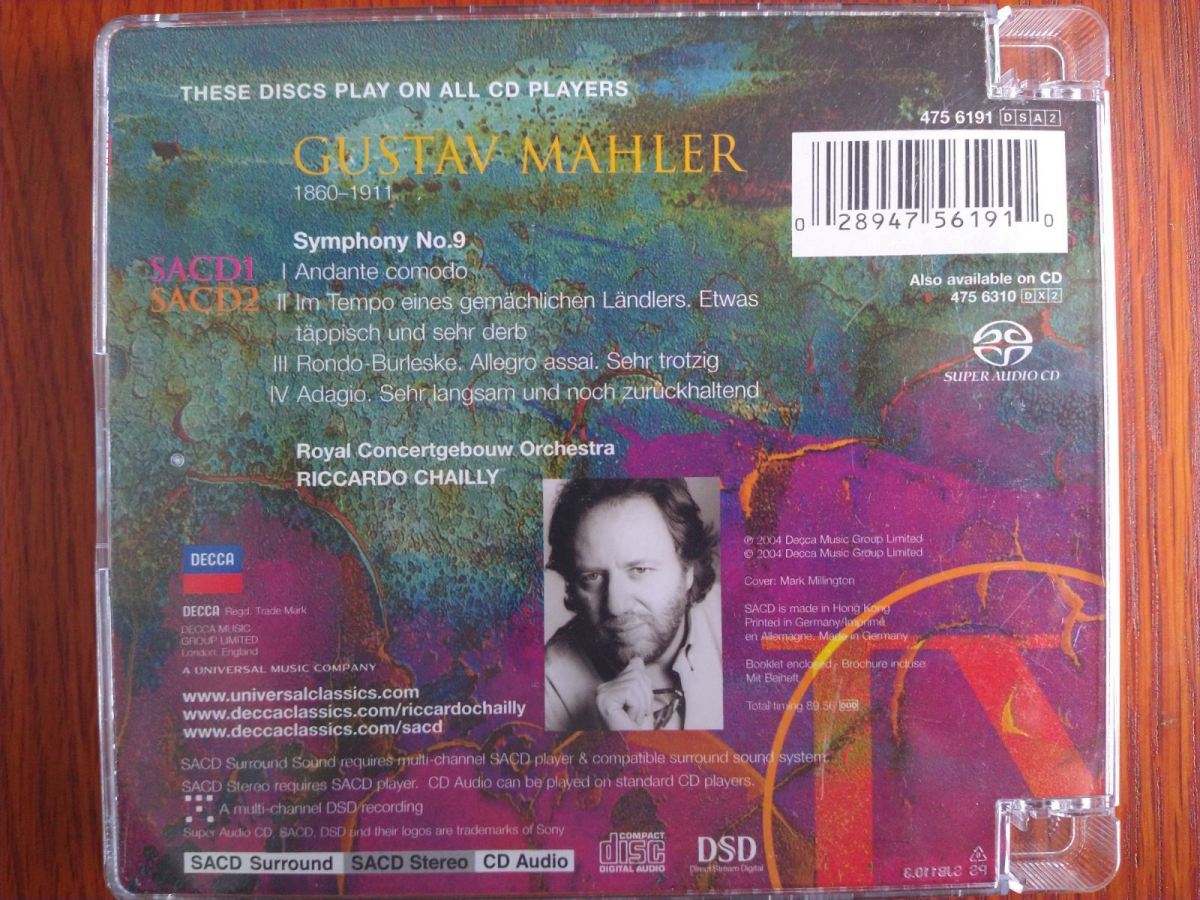 FS: Mahler 9 - Chailly SACD - Vinyl, CD, and Blu-ray - StereoNET