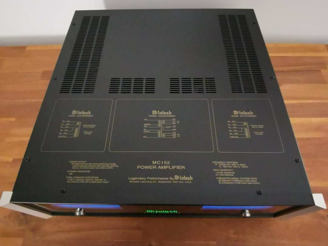 McIntosh MC152 Solid-State Class A/B Stereo Power Amplifier - Stereo ...