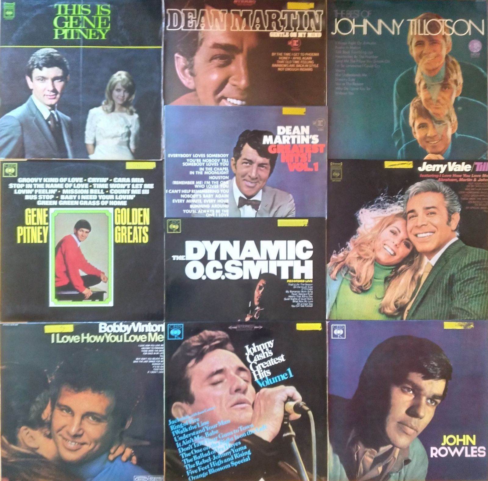--PENDING-- 10 Crooner vinyl records - Dean Martin, Johnny Cash, Bobby Vinton, Jerry Vale, John ...