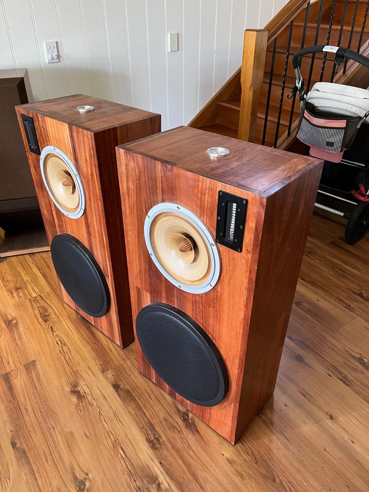 FS: DIY Open Back High Efficiency Bi-Amped speakers + amp - Stereo ...