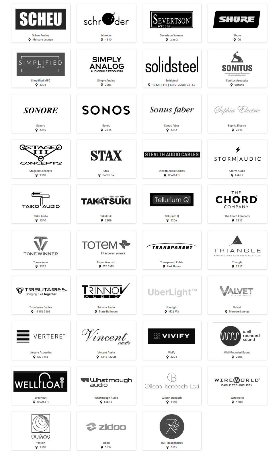 2022 StereoNET Melbourne Hi-Fi & AV Show Brand List Complete ...