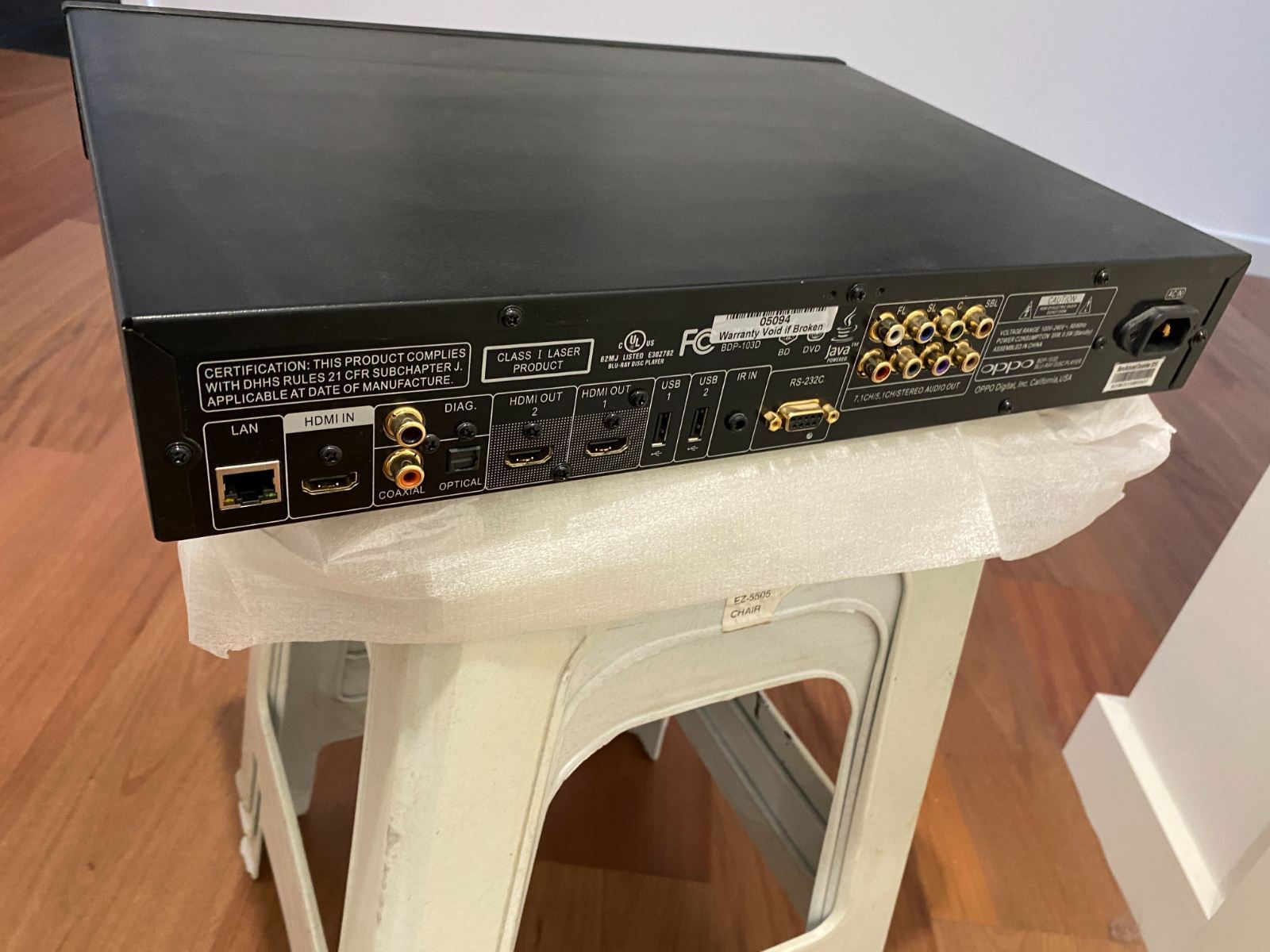 FS: Oppo 103D (Darbee Edition) 3D Blur-ray SACD CD DVD-Audio etc Player ...