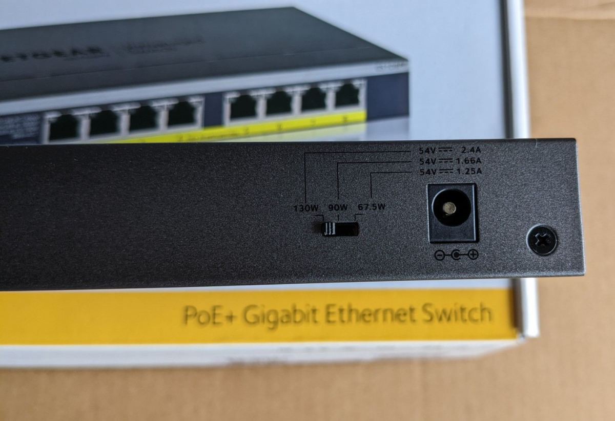 8 Port Netgear GS108PP-100AJS ProSafe Gigabit Switch with Power Over ...