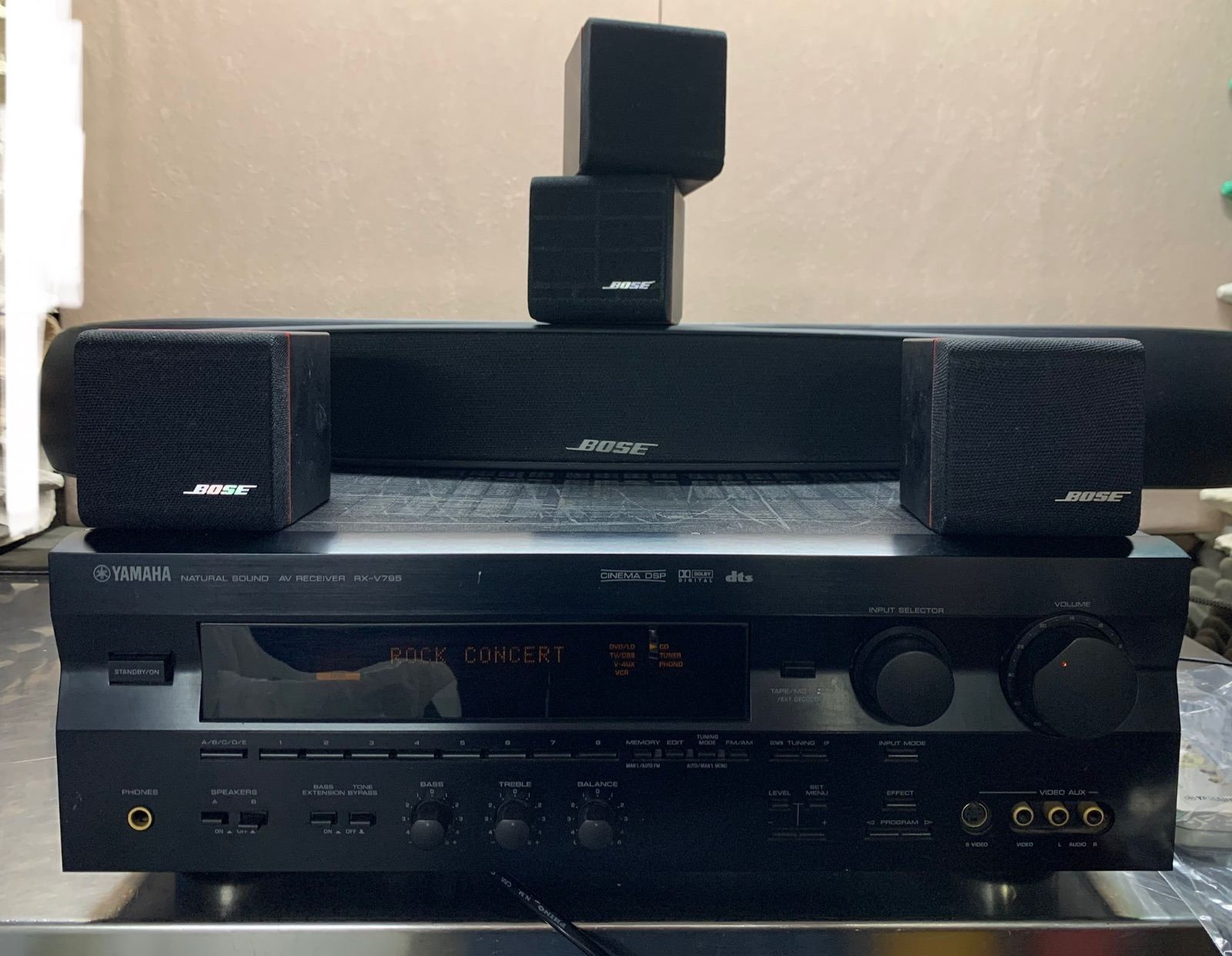 SOLD ELSEWHERE: FS: Yamaha RX-V795 and Bose Center VCS-10 and Bose Cube ...