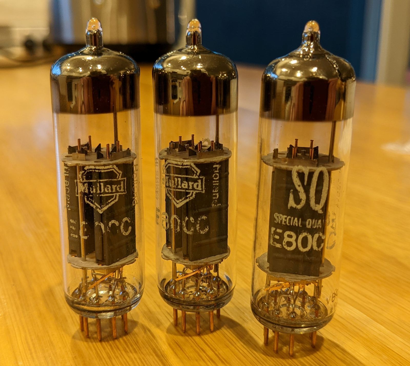 PENDING PAYMENT: 3 x E80CC SQ, Mullard-branded (made in Herleen plant in Holland) - Hi-Fi and ...