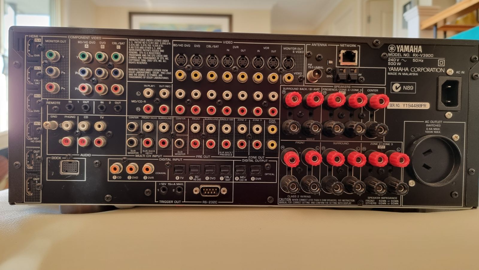 FS: Yamaha RX-V3900 7.1+ Receiver in great conditon + Working remote ...