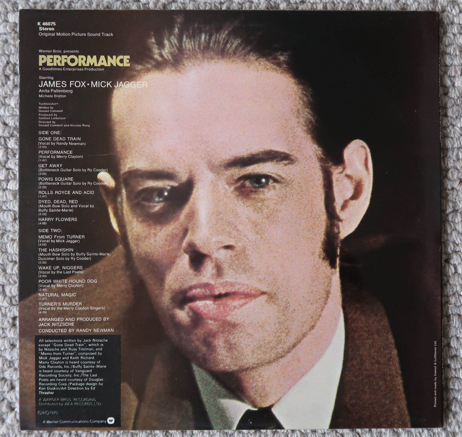 FS: Performance soundtrack (UK original pressing) |﻿ Vinyl, CD, and Blu-ray