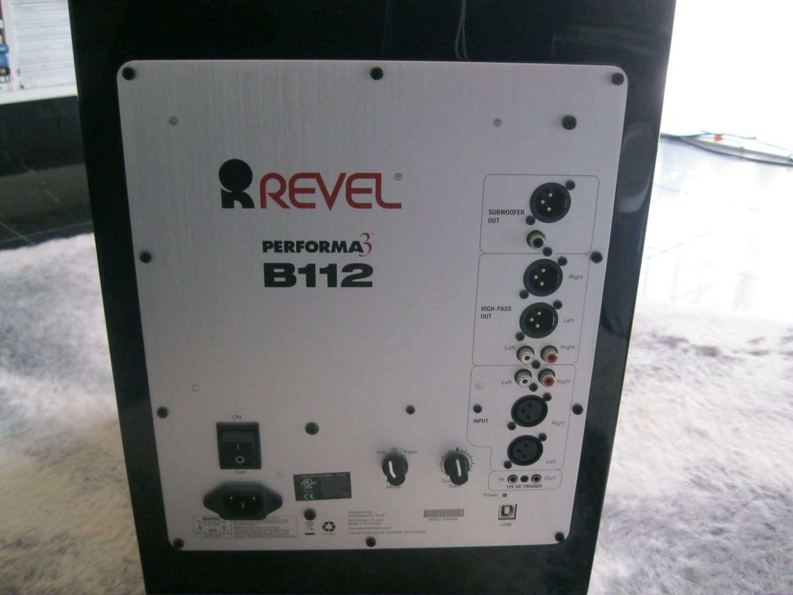 FS: Revel Performa B112 subwoofer - gloss black - Stereo, Home Cinema ...