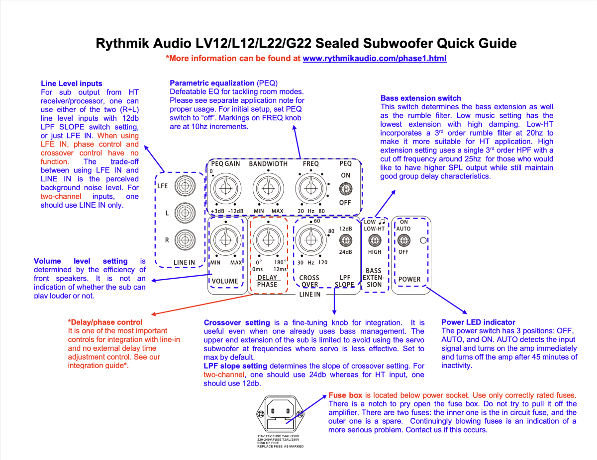 Rythmik L12 Subwoofer Pair in Black Oak Finish - Stereo, Home Cinema ...