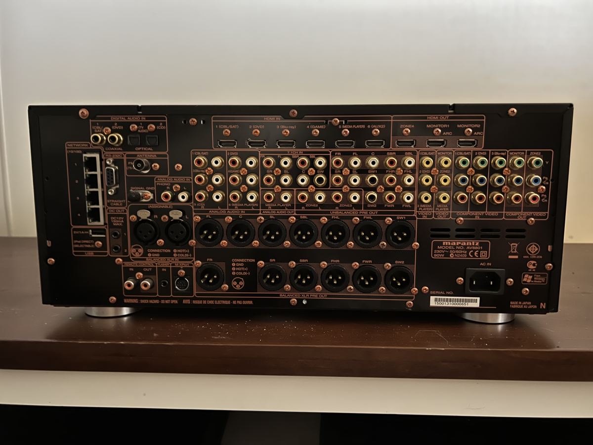 Marantz AV 8801 - Pre-Amplifier - Stereo, Home Cinema, Headphones ...