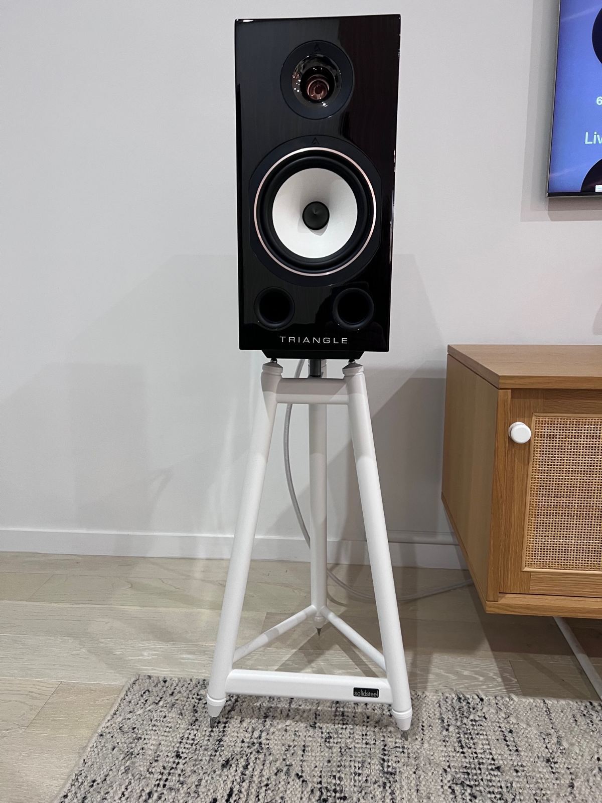 Solidsteel SS-6 Speaker Stands in White - Hi-Fi and Cinema Cables ...