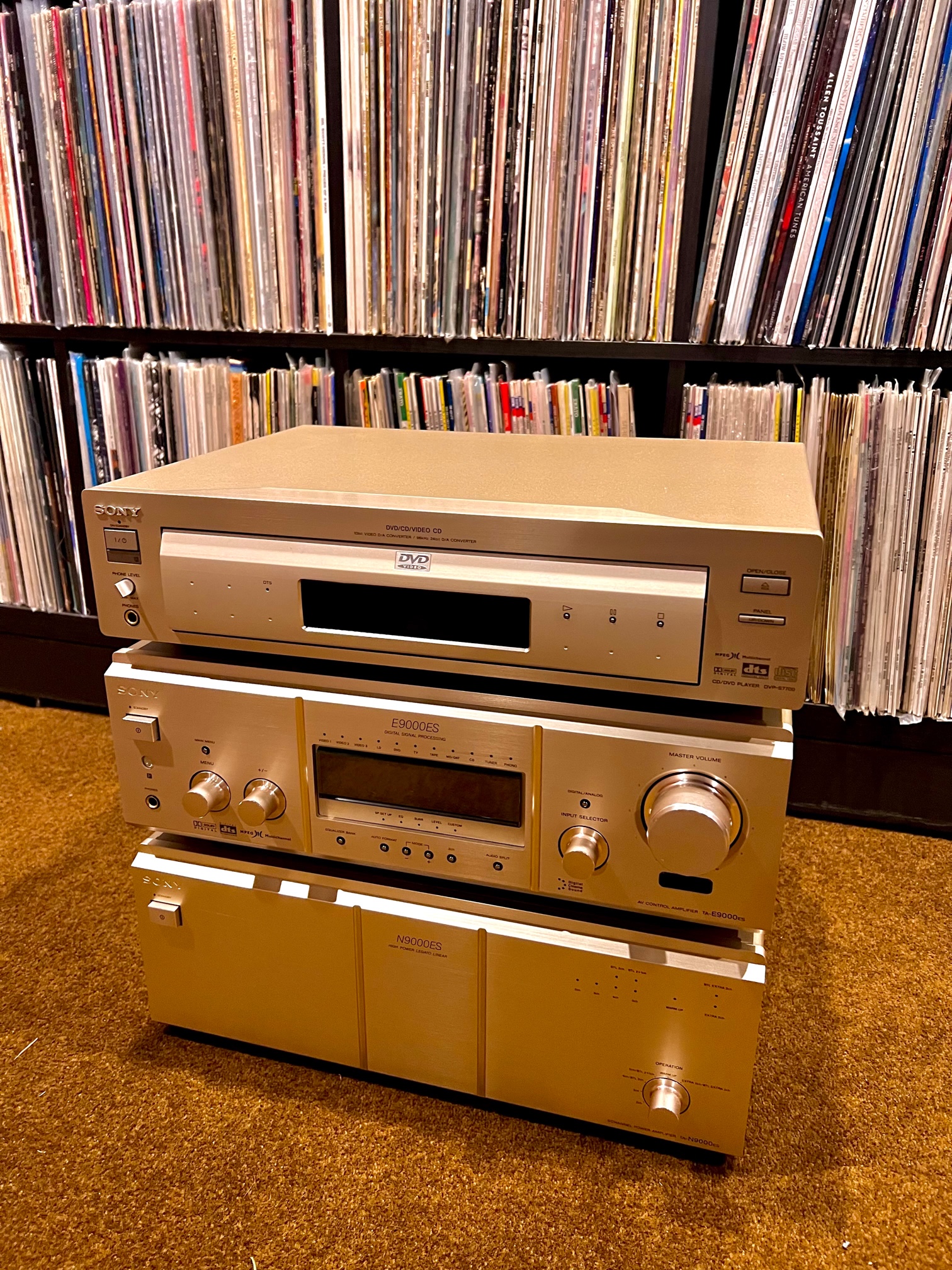 SONY N9000ES 5 Ch. Power Amp, E9000ES Preamp & DVPS7700 CD/D - Stereo ...