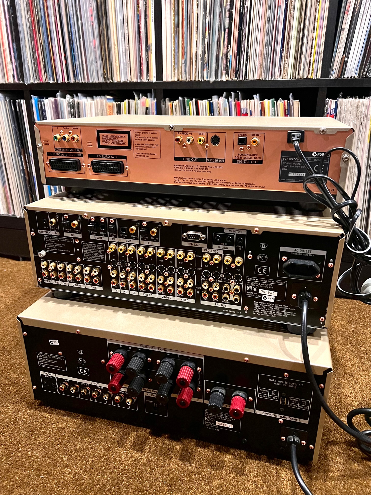 SONY N9000ES 5 Ch. Power Amp, E9000ES Preamp & DVPS7700 CD/D - Stereo ...