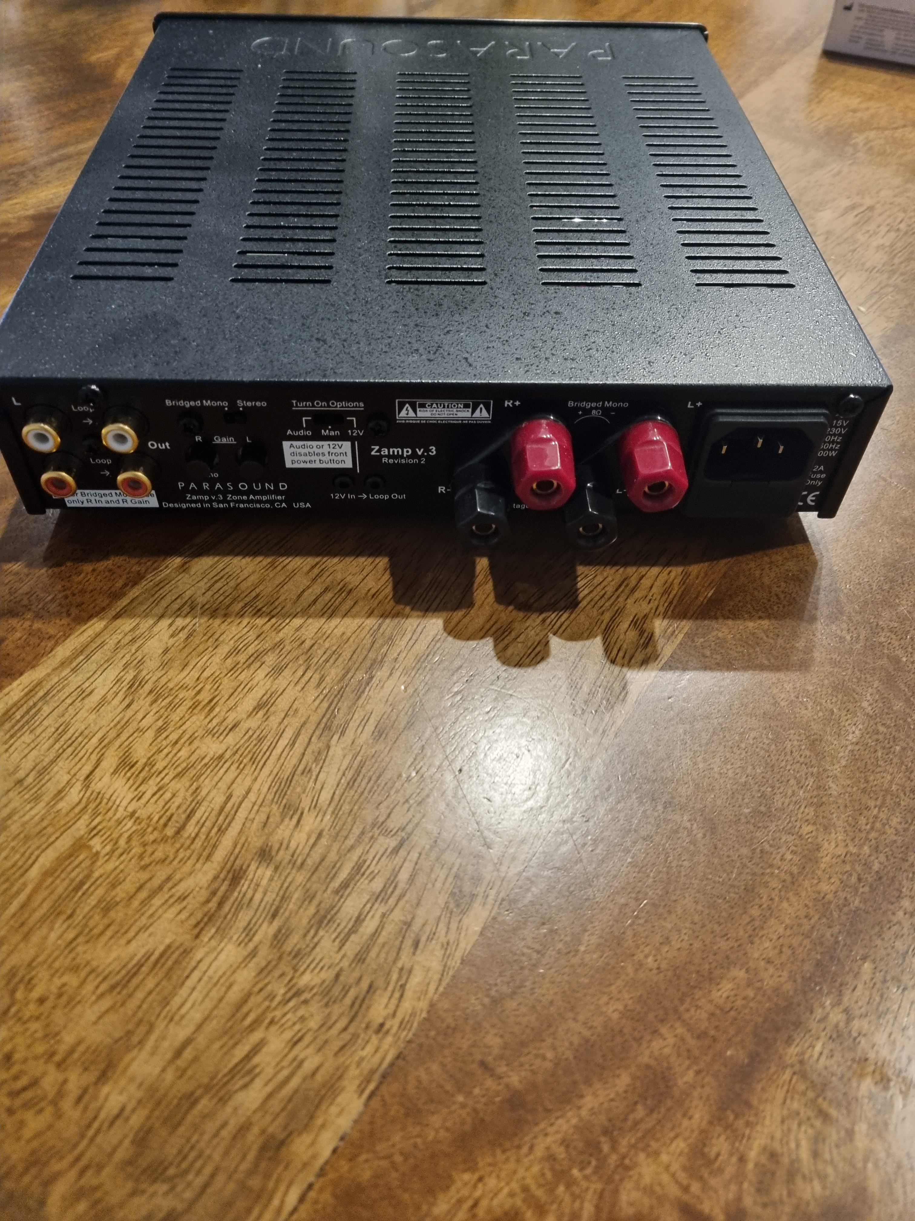 FS: Parasound Zamp v3 Stereo amplifier |﻿ Stereo, Home Cinema ...