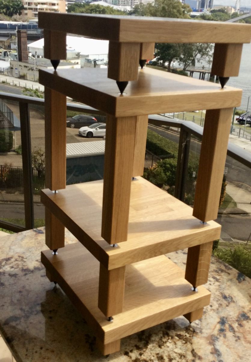 HiFi Racks U.K., Bespoke Oak 4 Tier System Rack - Hi-Fi and Cinema ...