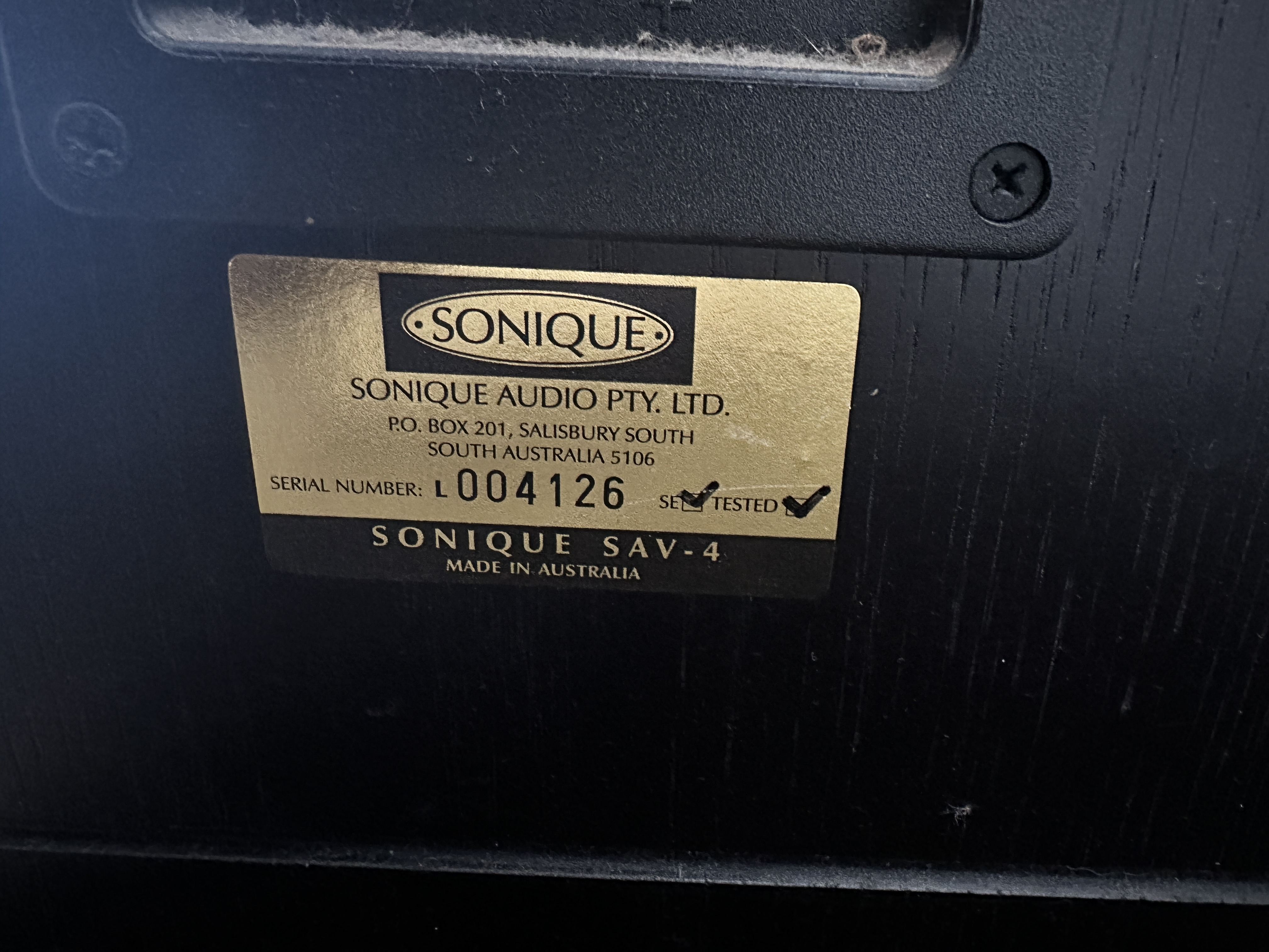 Sonique Sav 4 speaker impedance - Speakers, Soundbars and Subwoofers ...