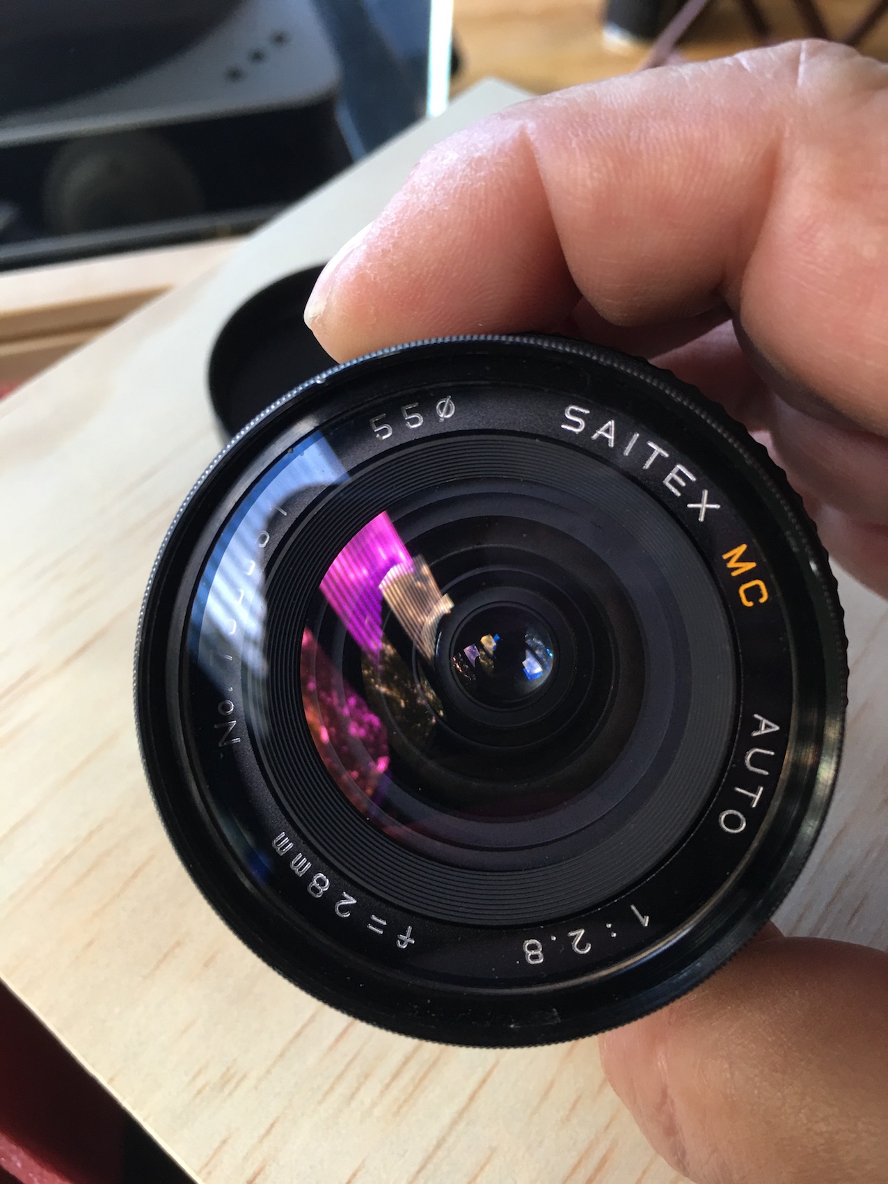 Saitex MC (Pentax) F=28mm 1:2.8 with Astron Skylight Lens ...