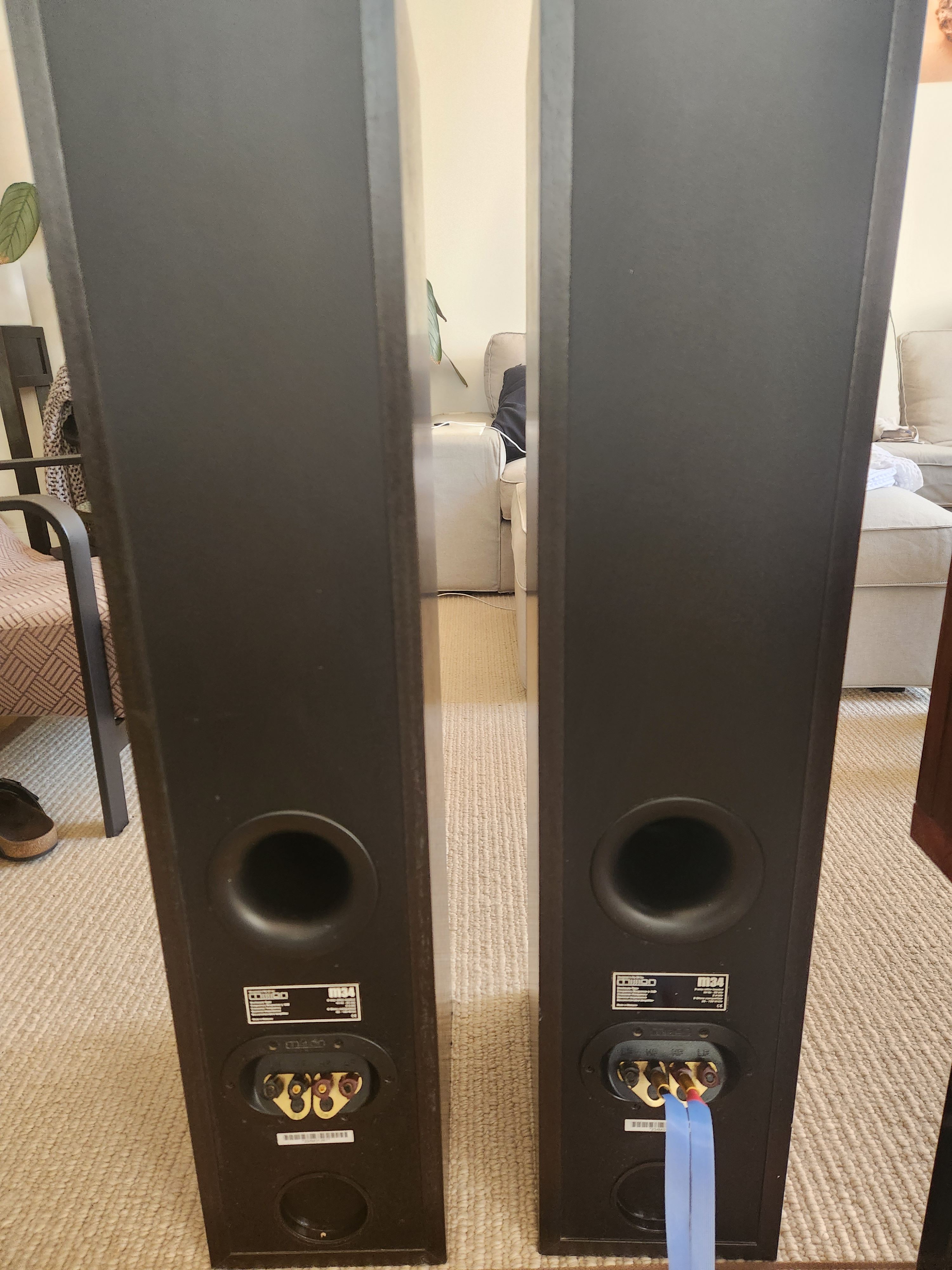 Mission M34 tower speakers in graphite black - Stereo, Home Cinema ...
