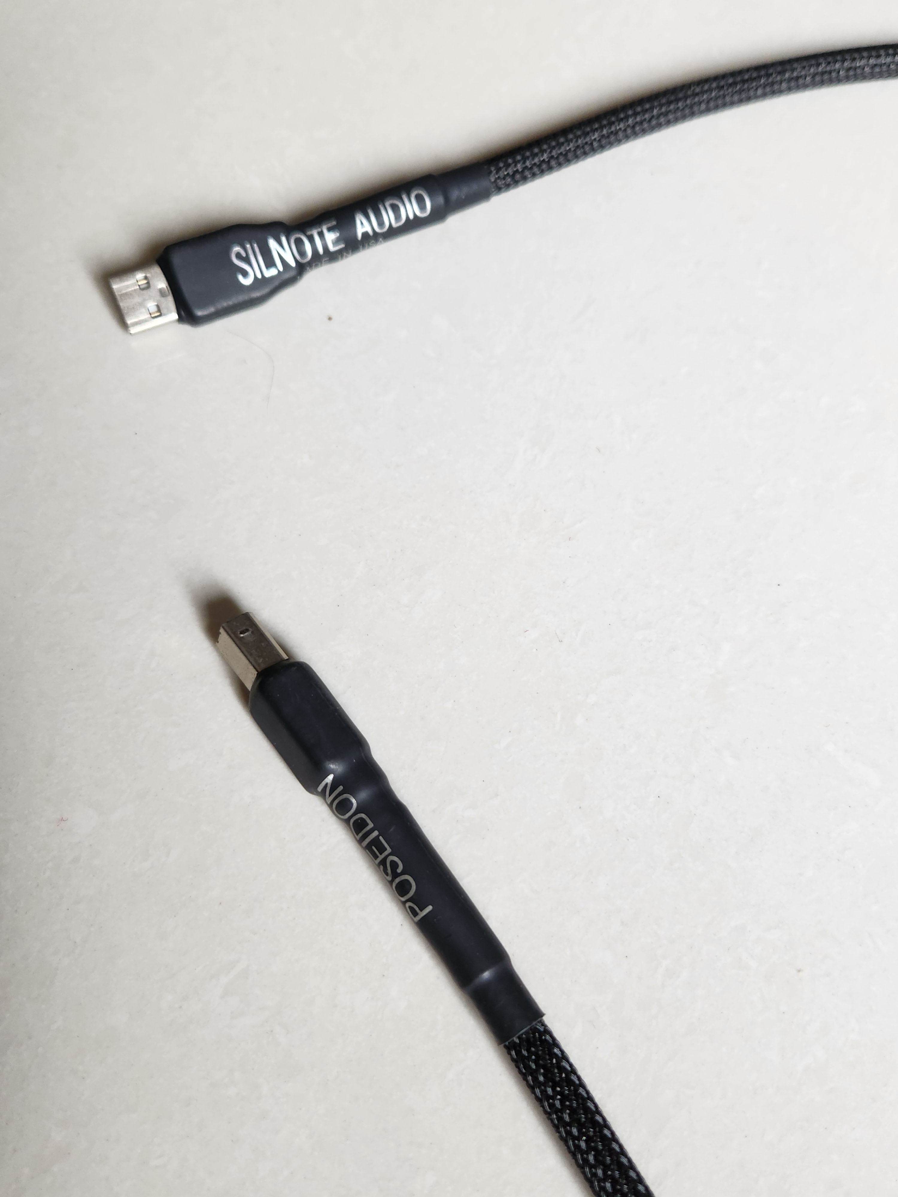 SILNOTE AUDIO Poseidon Silver Reference USB Cable 1 meter - Hi-Fi and Cinema Cables ...