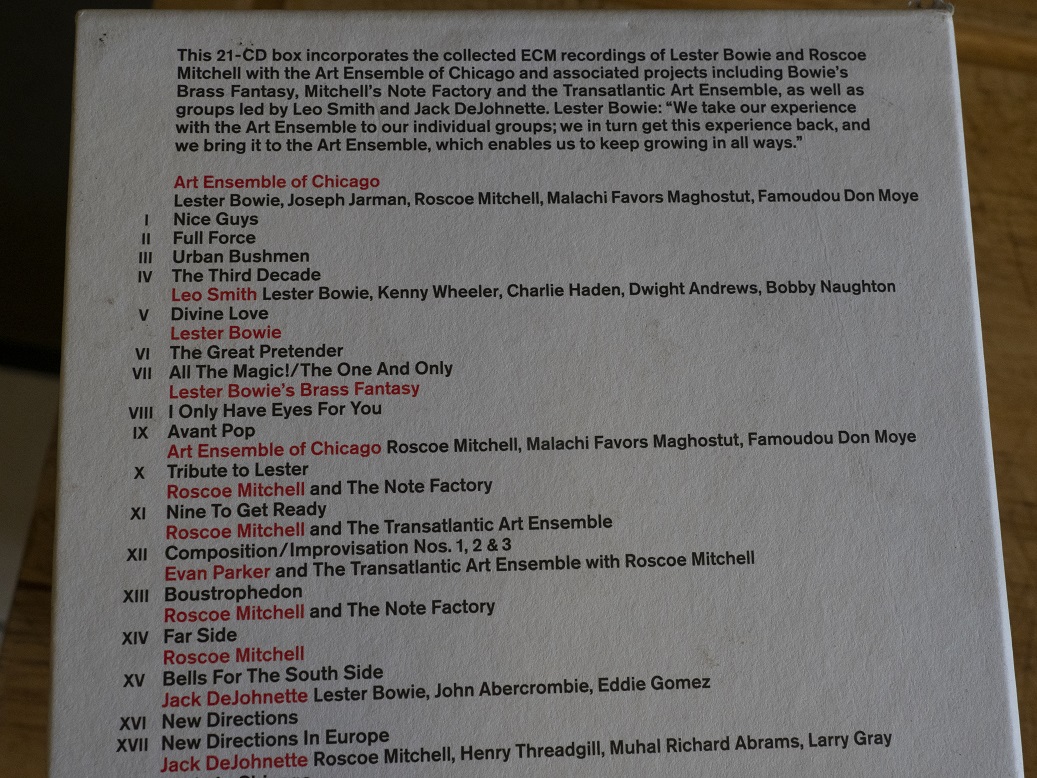 FS: Art Ensemble of Chigago box set - Vinyl, CD, and Blu-ray - StereoNET