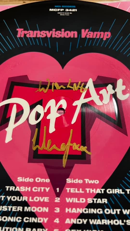 Transvision Vamp Pop Art Picture Disc SIGNED by Wendy James - Vinyl, CD ...