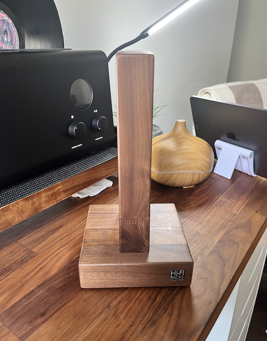 Hi Fi Racks Headphone Holder - Walnut (Melb) - Hi-Fi and Cinema Cables ...