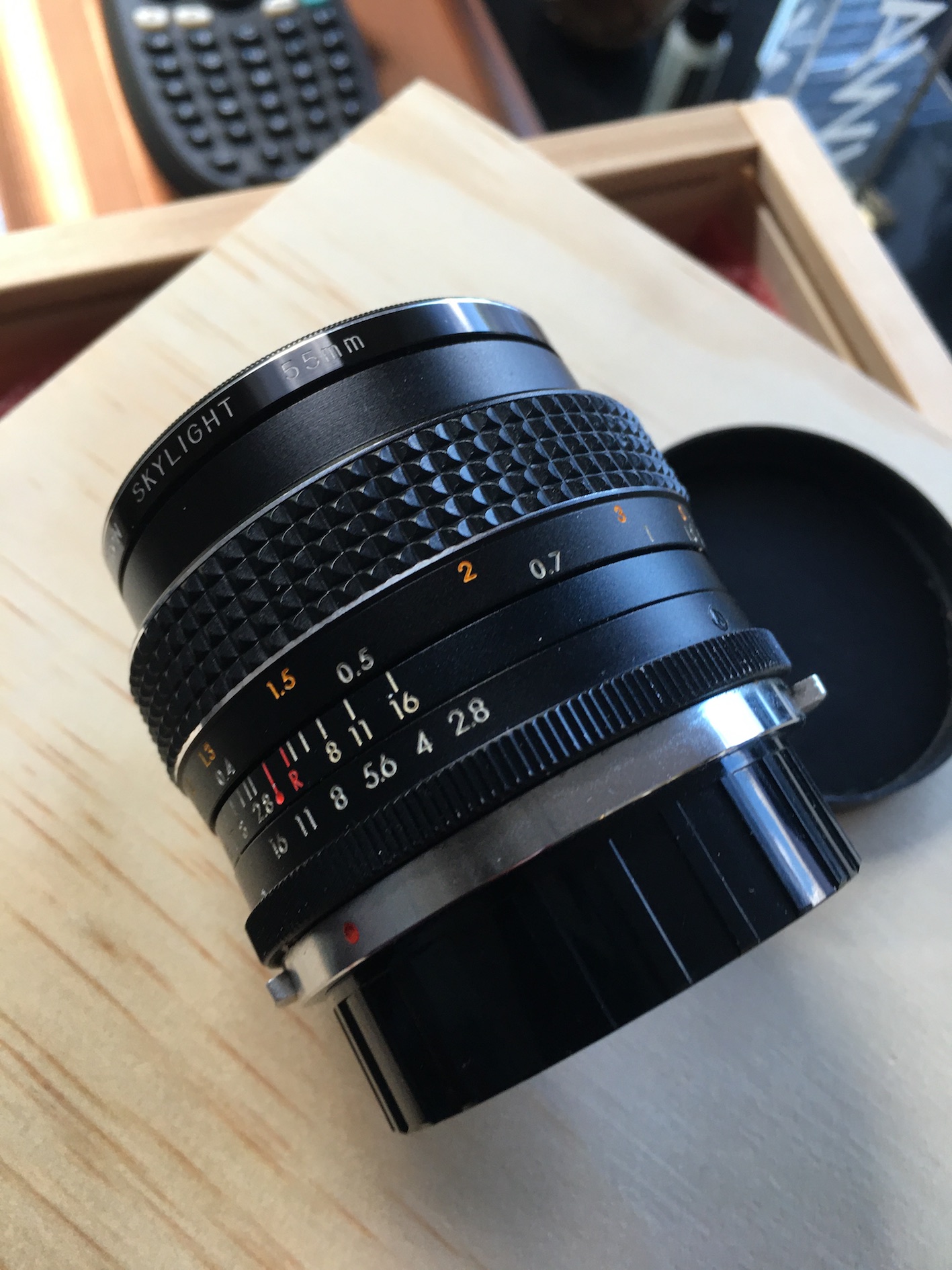 Saitex MC (Pentax) F=28mm 1:2.8 with Astron Skylight Lens ...