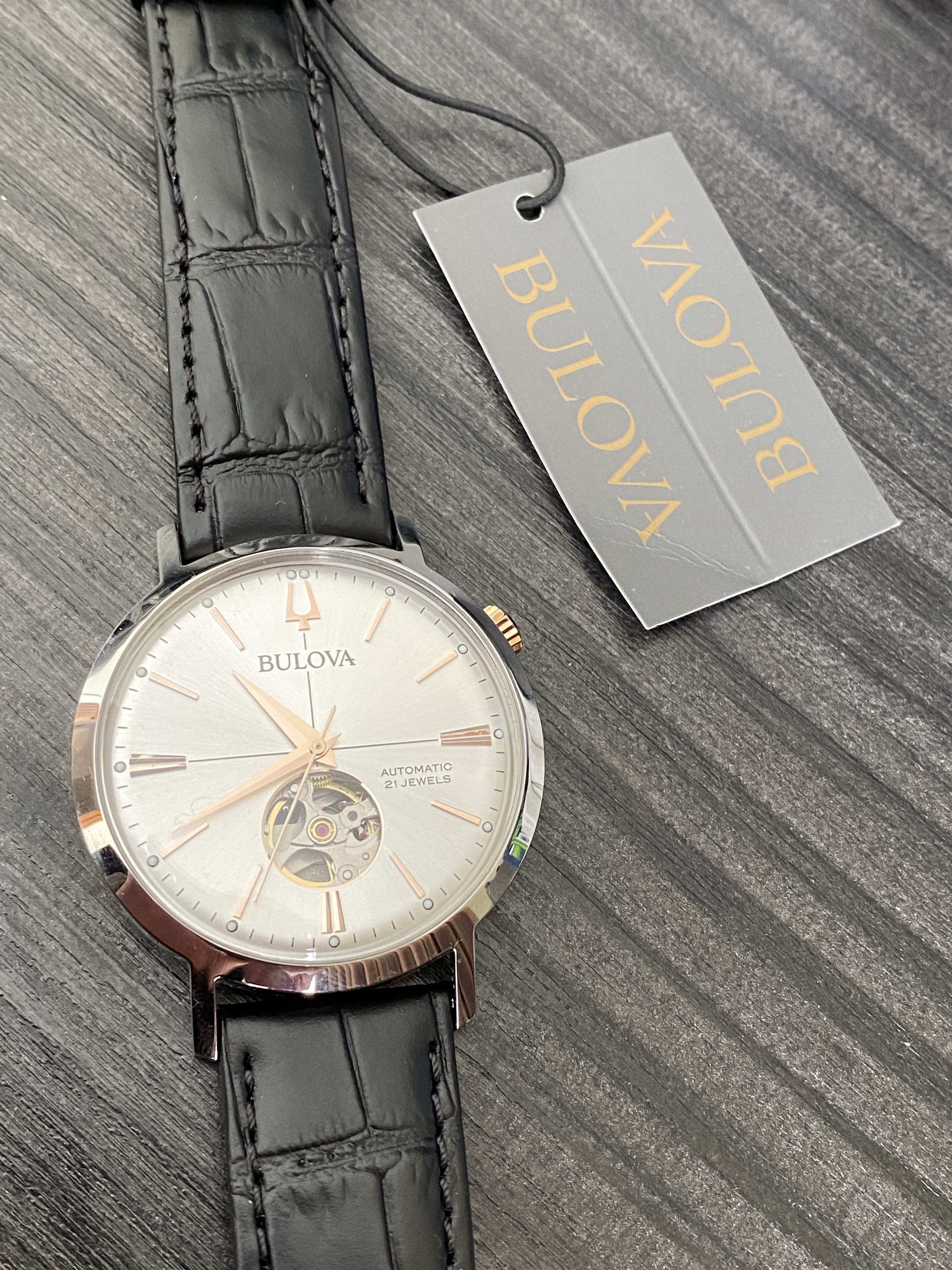 Bulova Aerojet 98A289 - Open Heart Automatic Watch - Classifieds - All ...