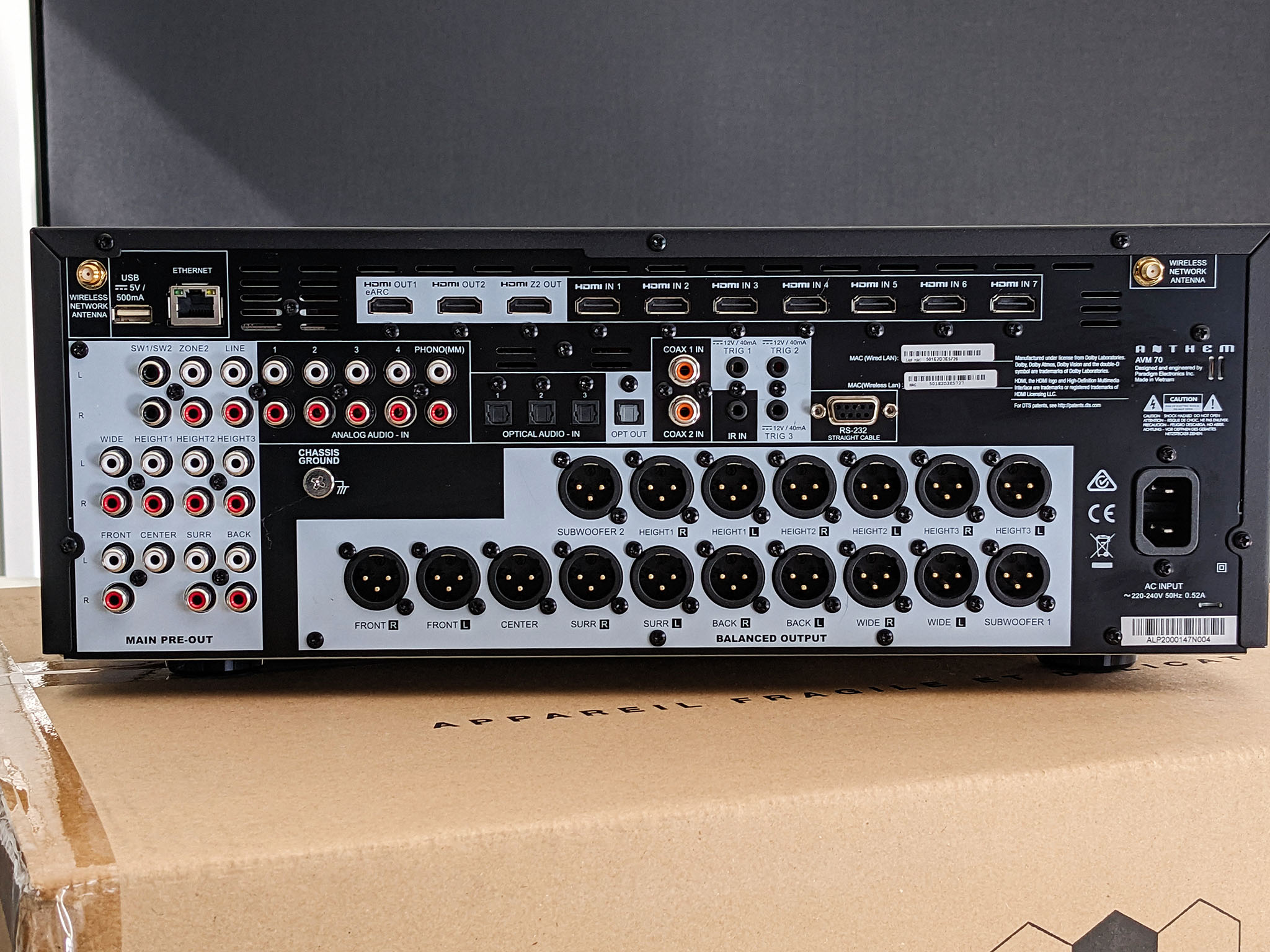 SOLD ELSEWHERE: Anthem AVM70 15.2 A/V Pre-Amplifier/Processor - Stereo ...