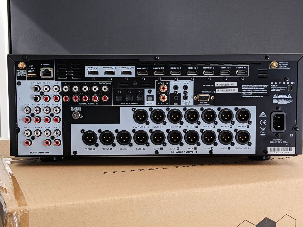 SOLD ELSEWHERE: Anthem AVM70 15.2 A/V Pre-Amplifier/Processor - Stereo ...