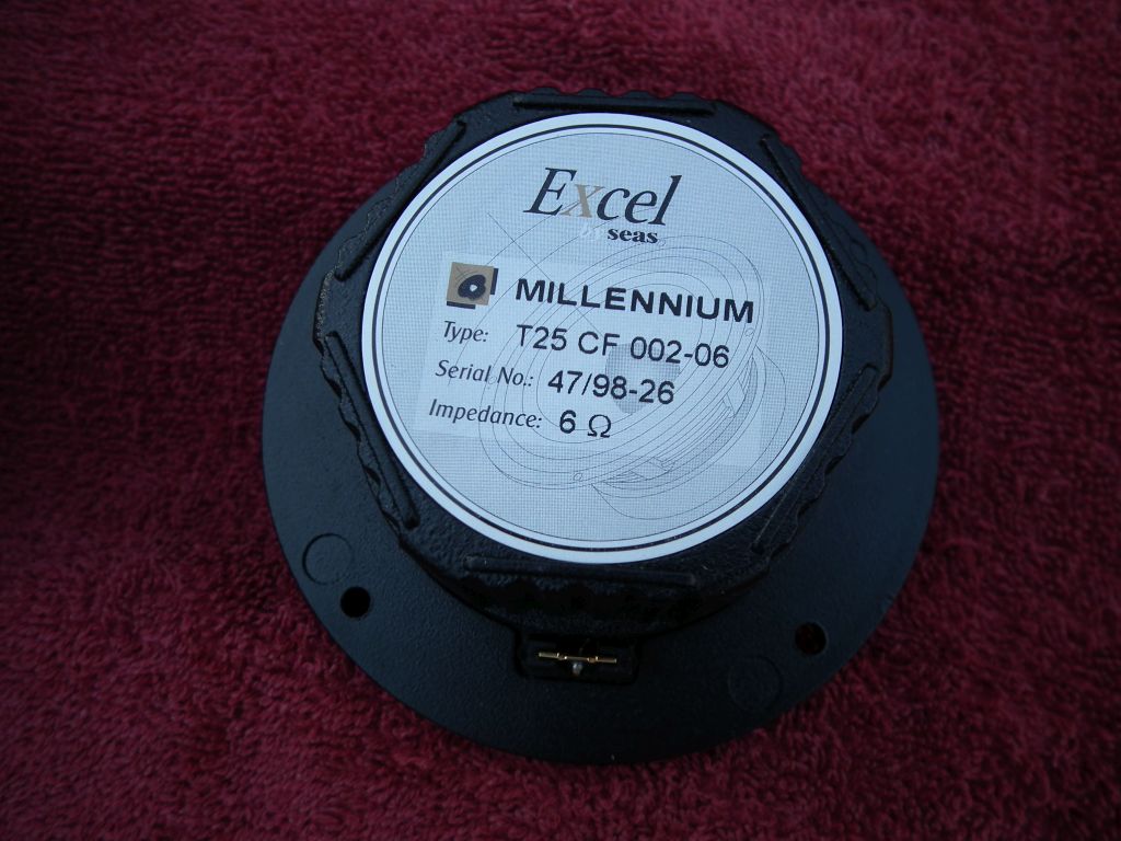 SOLD ELSEWHERE: SEAS Excel Millenium T25CF002-06 tweeter. |﻿ Hi-Fi and ...