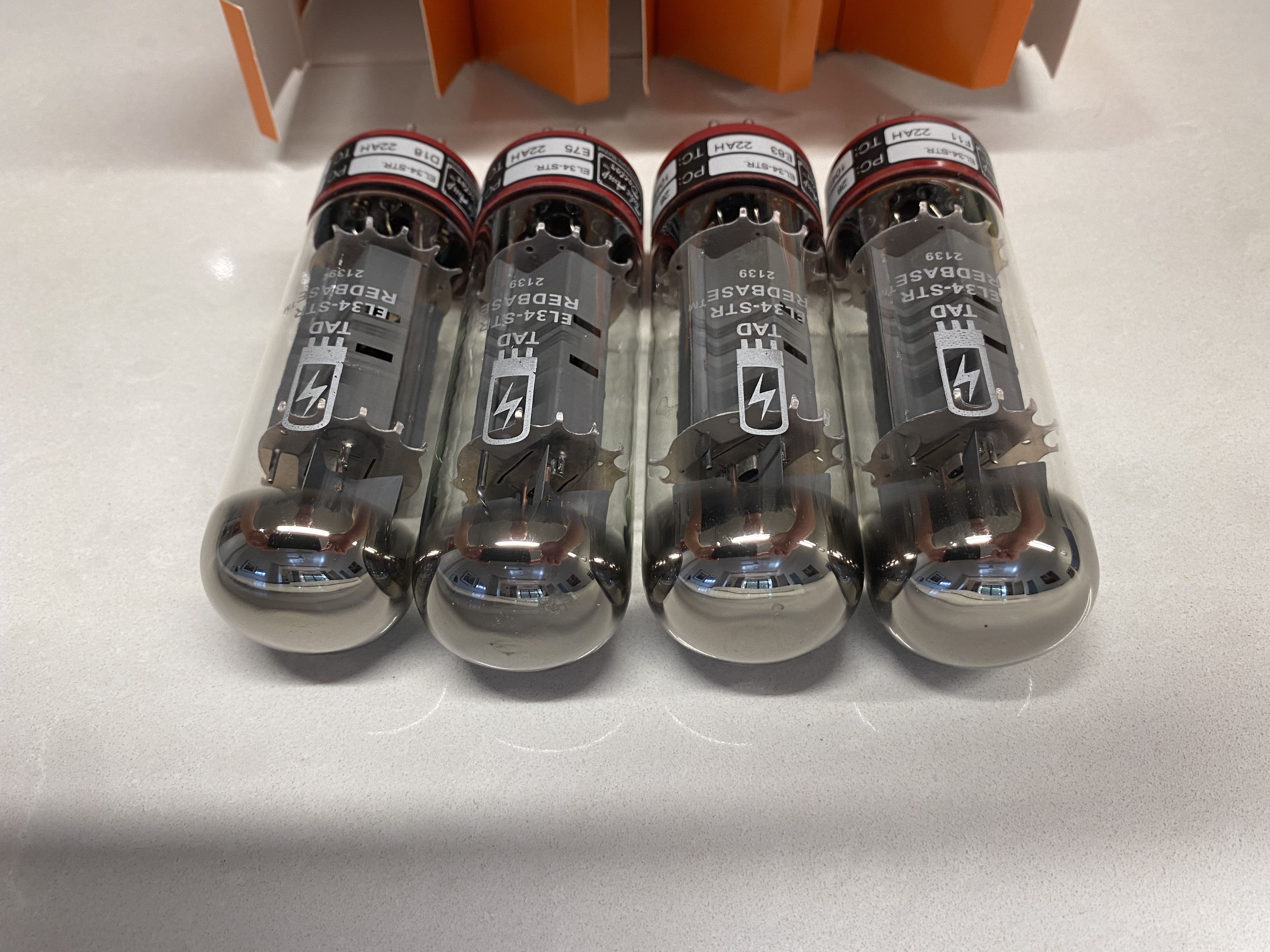 TAD EL34 STR Premium Red Base Matched Quad - Hi-Fi and Cinema Cables ...