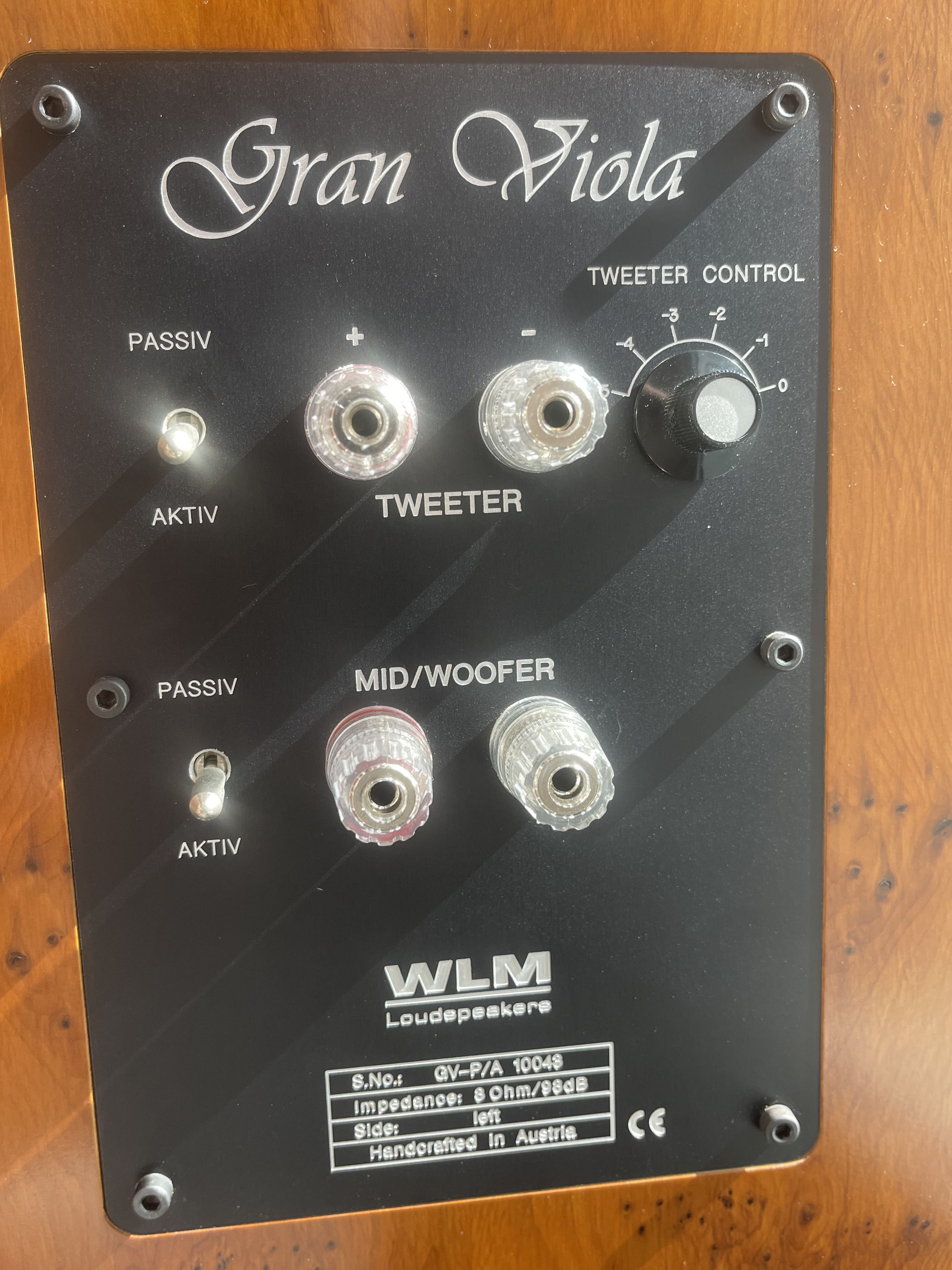 WLM Gran Viola MKIII Speakers with sub and active crossover - Stereo ...