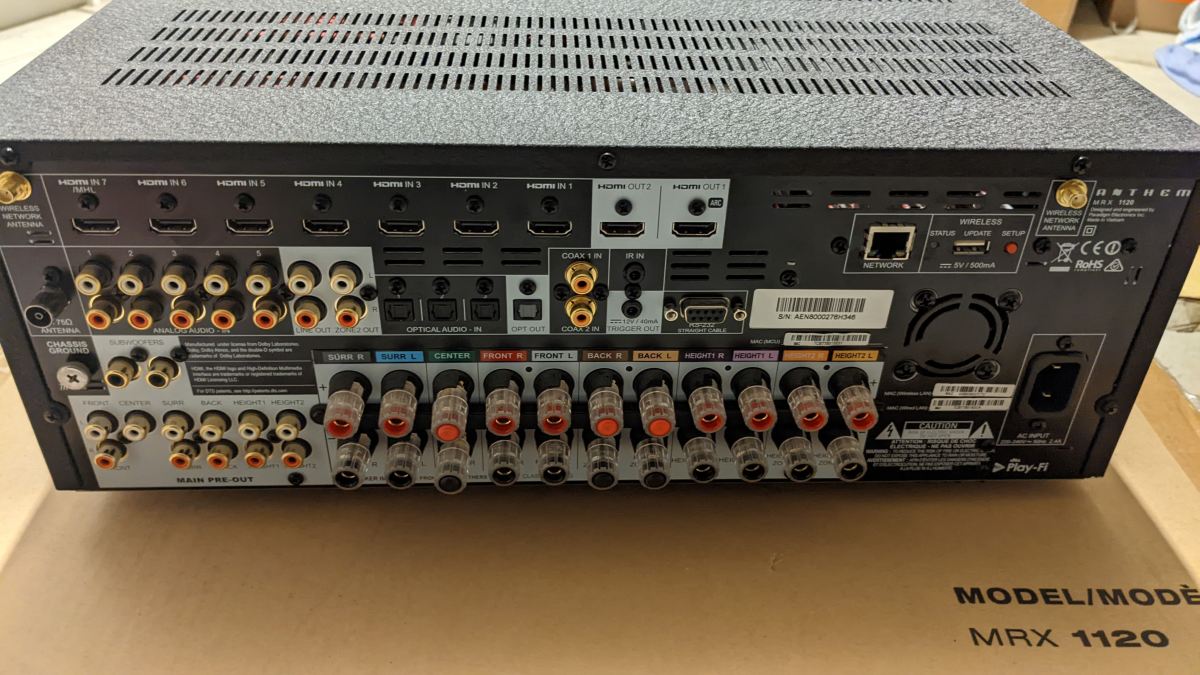 SOLD ELSEWHERE: Anthem MRX 1120 AV Receiver |﻿ Stereo, Home Cinema ...