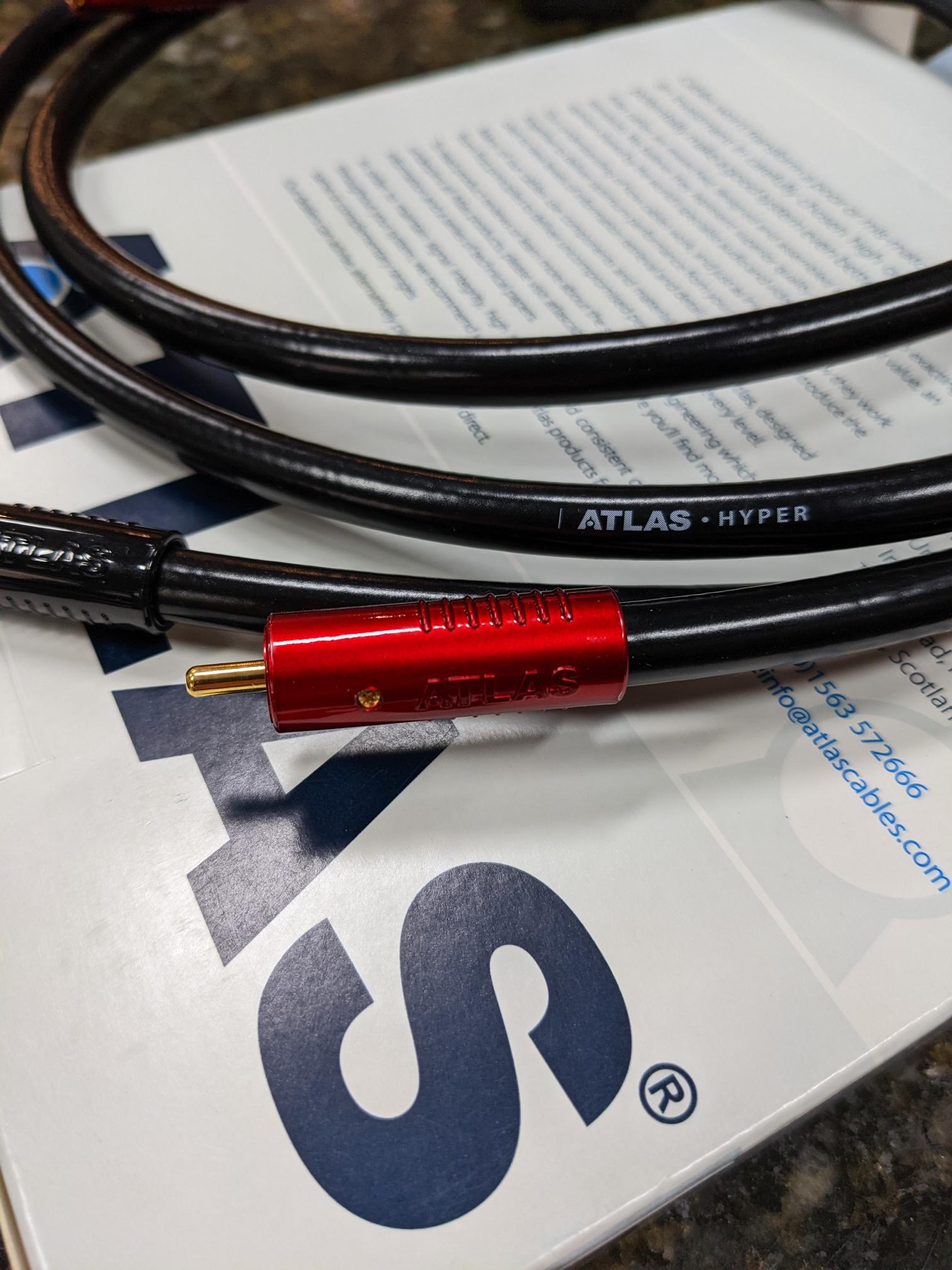 Atlas Hyper Achromatic RCA Interconnects - 1m Pair - Commercial ...