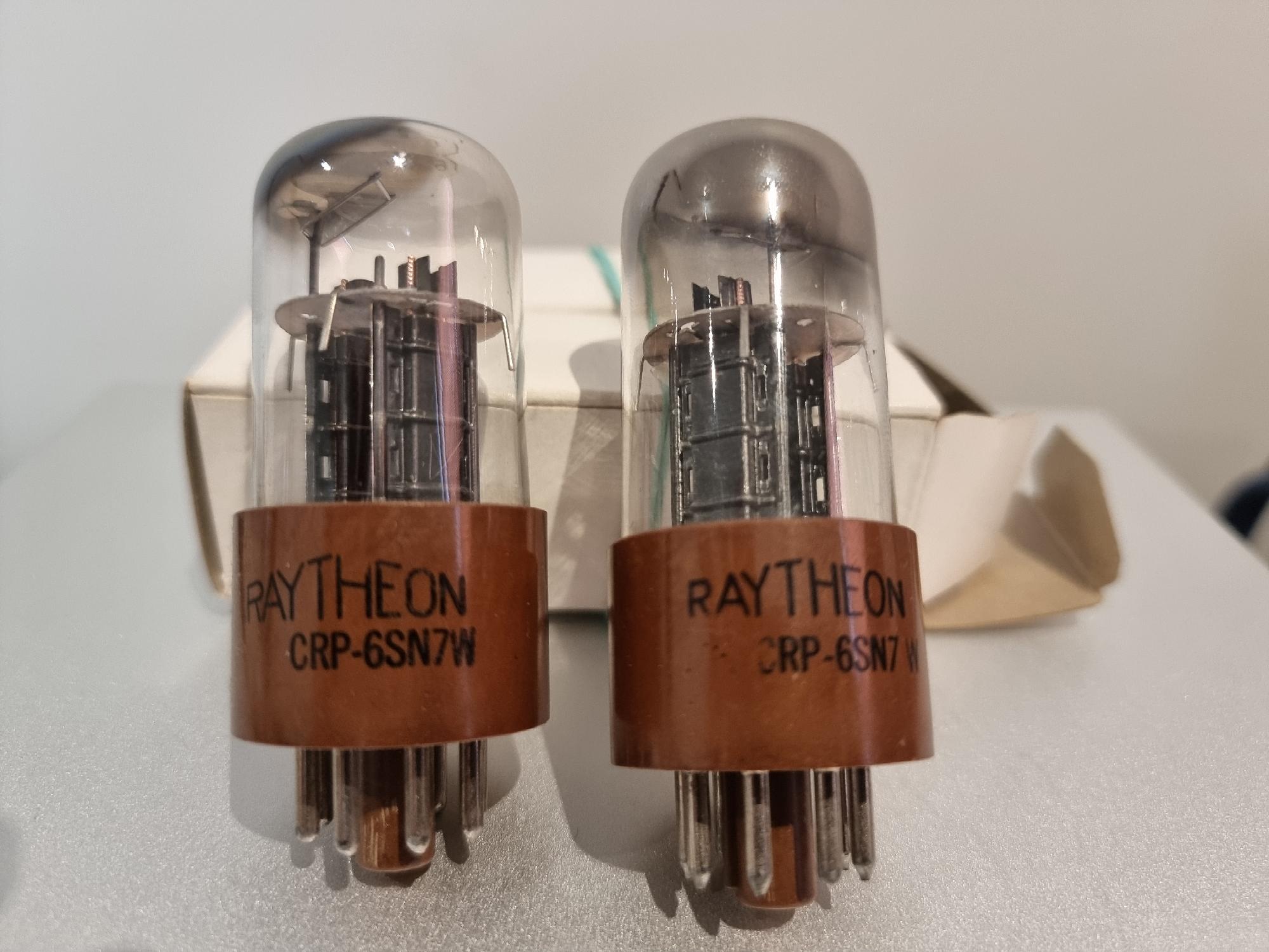 NOS Raytheon 6SN7WGT Brown base Tube Pair - Hi-Fi and Cinema Cables ...