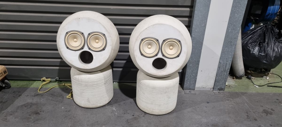 Audiosphere 4 concrete speakers, Coral flat 5's - Stereo, Home Cinema ...