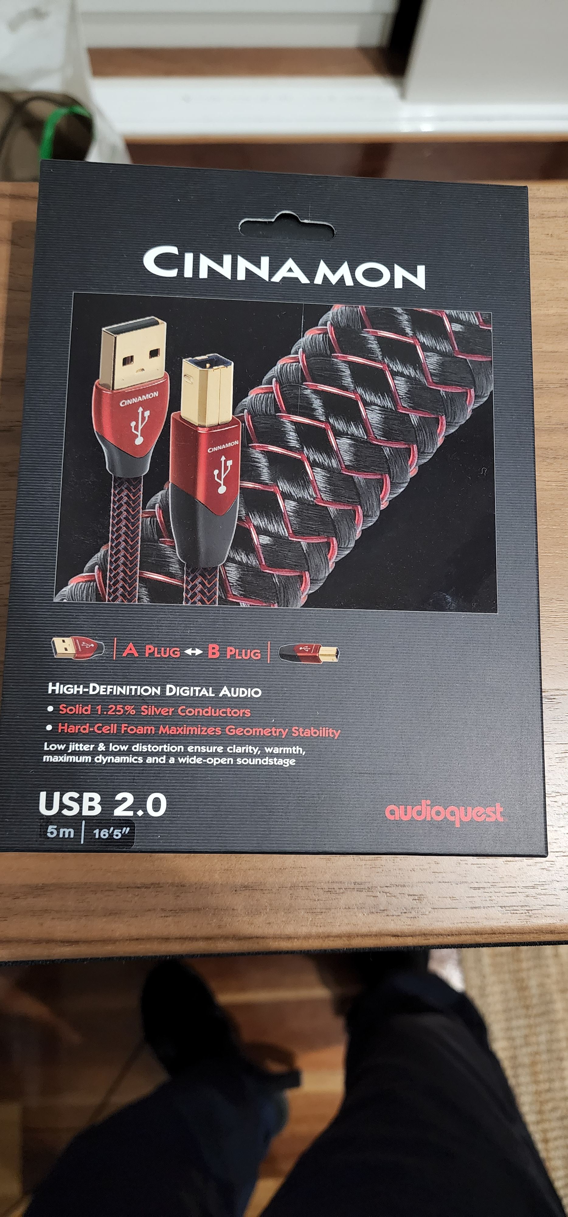 AudioQuest - Cinnamon - USB A to USB B Cable - 5m - RRP 289 |﻿ Hi-Fi ...