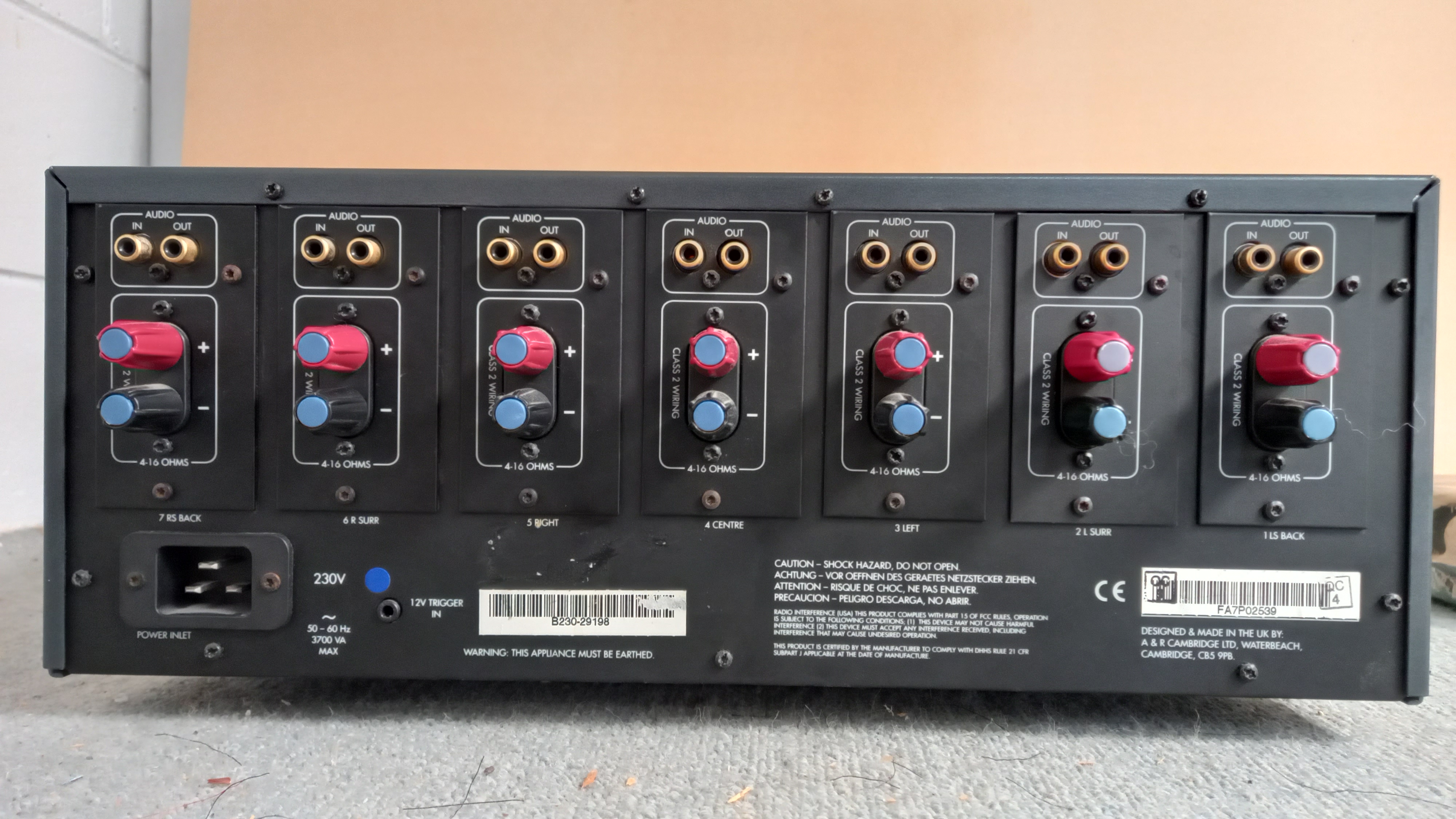 ARCAM FMJ P7 MULTI CHANNEL POWER AMP - Stereo, Home Cinema, Headphones ...