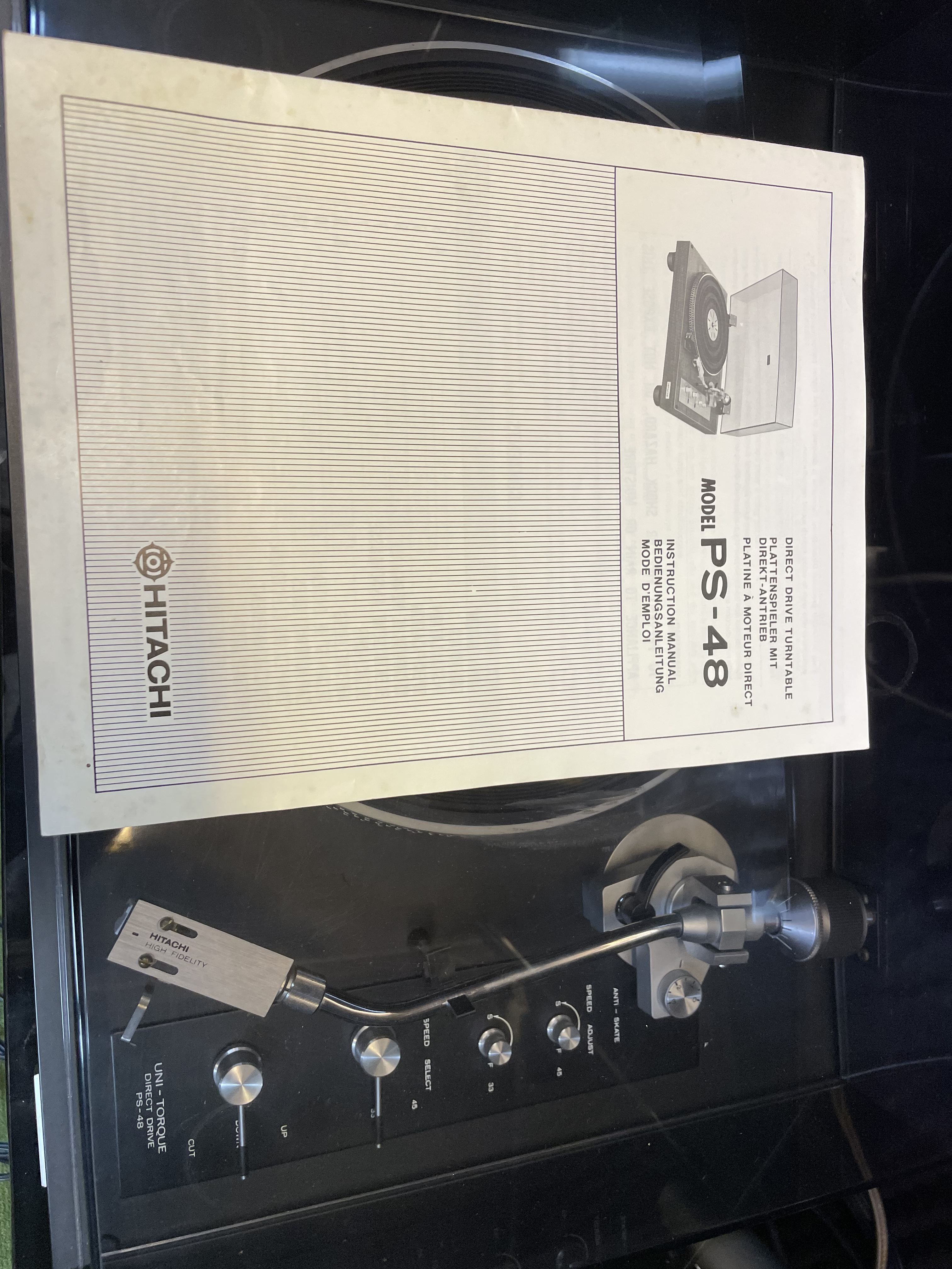Hitachi PS48 Direct Drive Turntable - Stereo, Home Cinema, Headphones ...