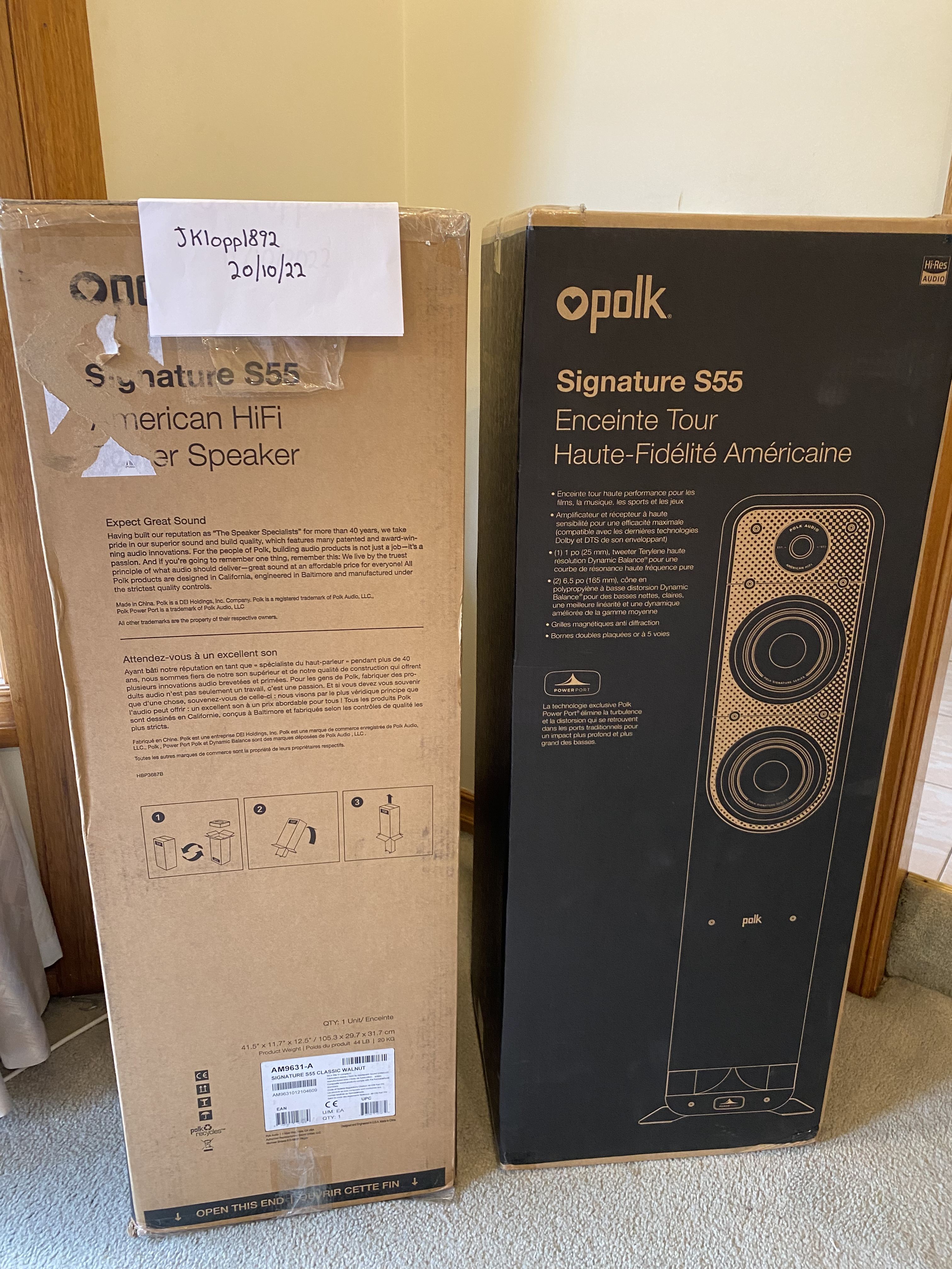 Polk Audio S55 Floorstanding Speakers |﻿ Stereo, Home Cinema ...