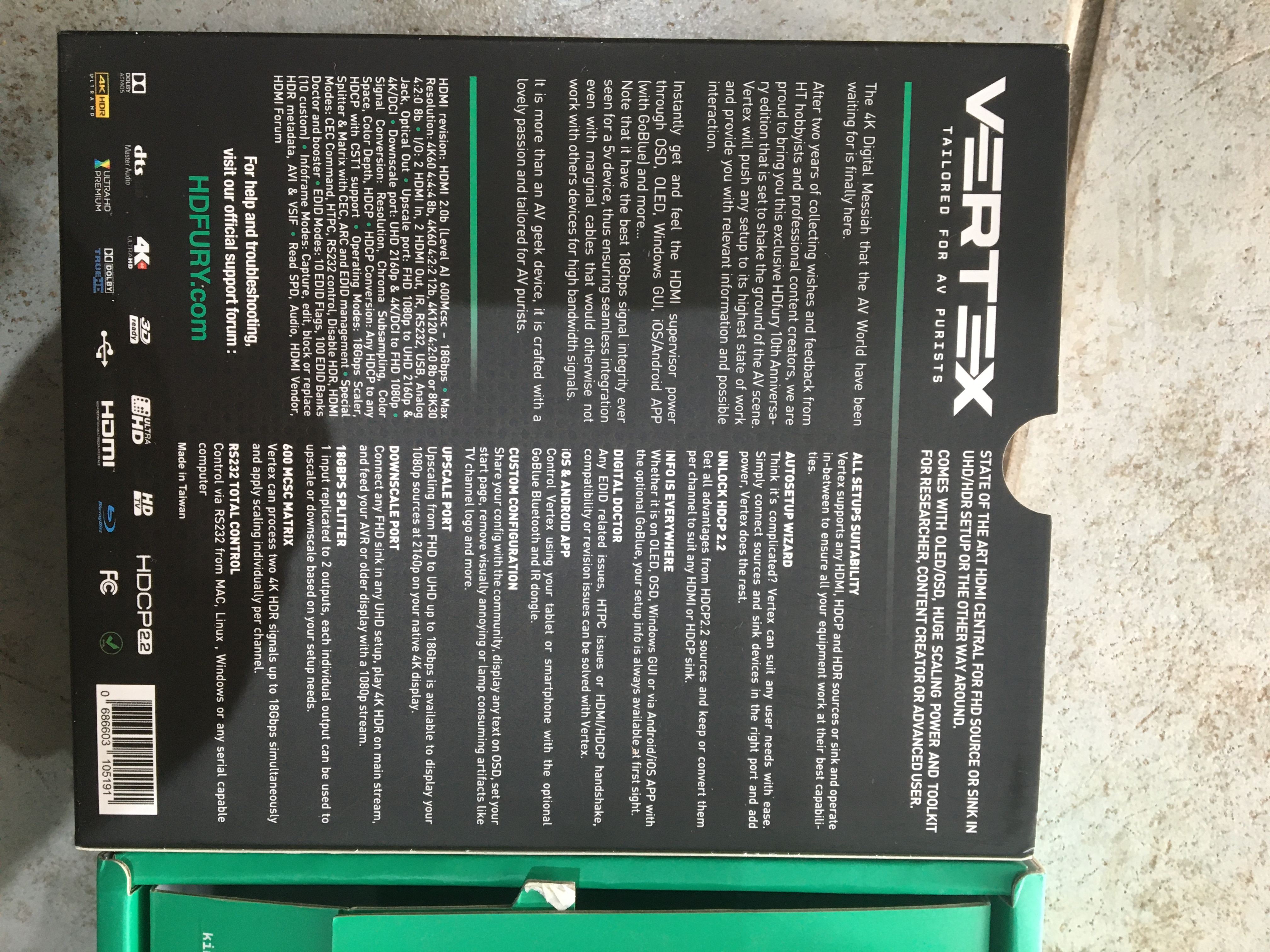 HD Fury Vertex |﻿ Hi-Fi and Cinema Cables & Accessories