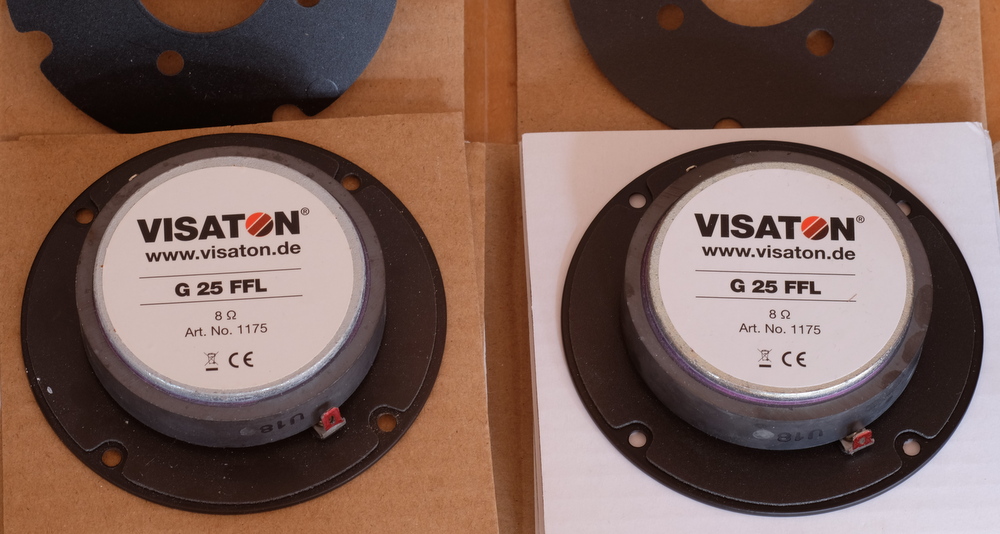 Visaton G25FFL tweeter pair with WG148R waveguides - Hi-Fi and Cinema ...
