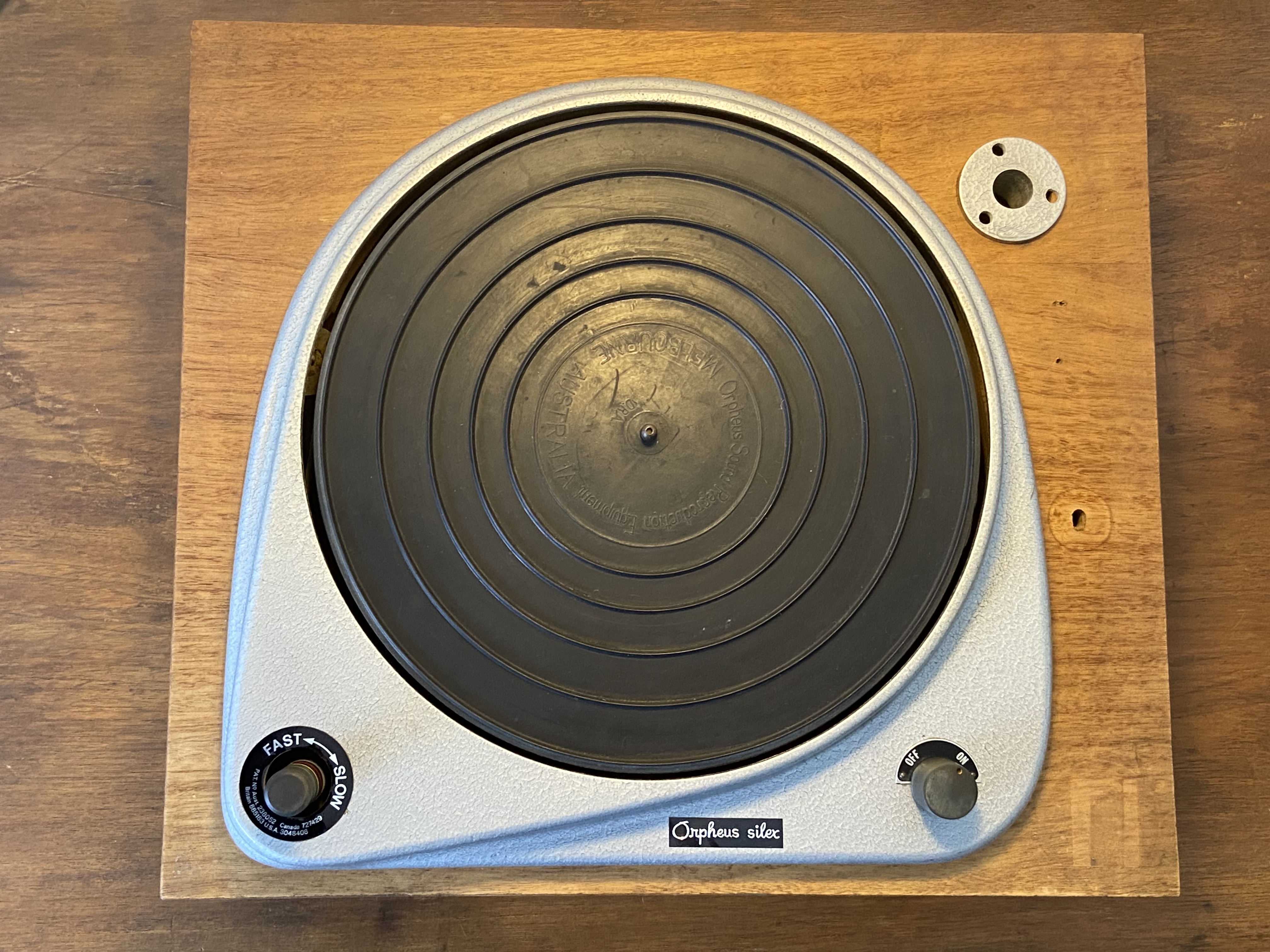 SOLD ELSEWHERE: Orpheus Silex vintage turntable (no tonearm, untested ...