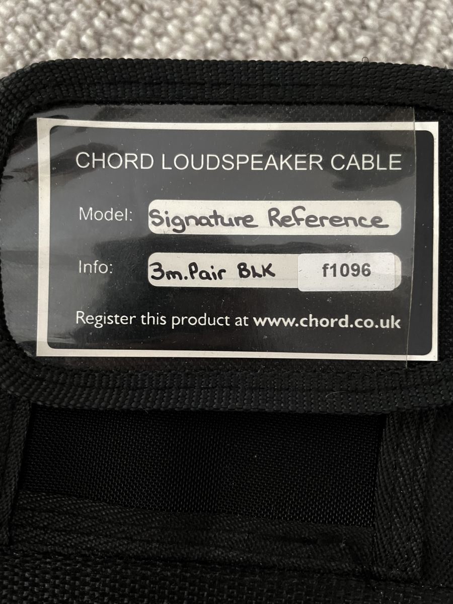 3m Chord SIGNATURE REFERENCE Speaker Cable plus Jumpers - Hi-Fi and ...