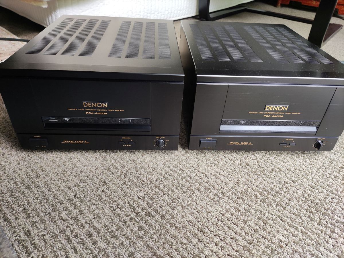 Denon POA-4400A Monaural Power Amplifiers(1 pair) - Stereo, Home Cinema ...