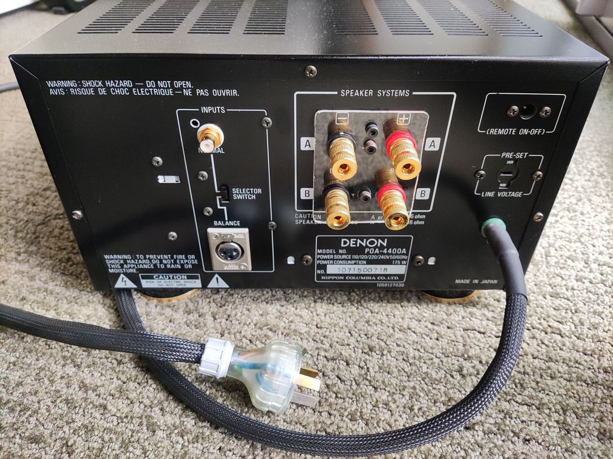 Denon POA-4400A Monaural Power Amplifiers(1 pair) - Stereo, Home Cinema ...